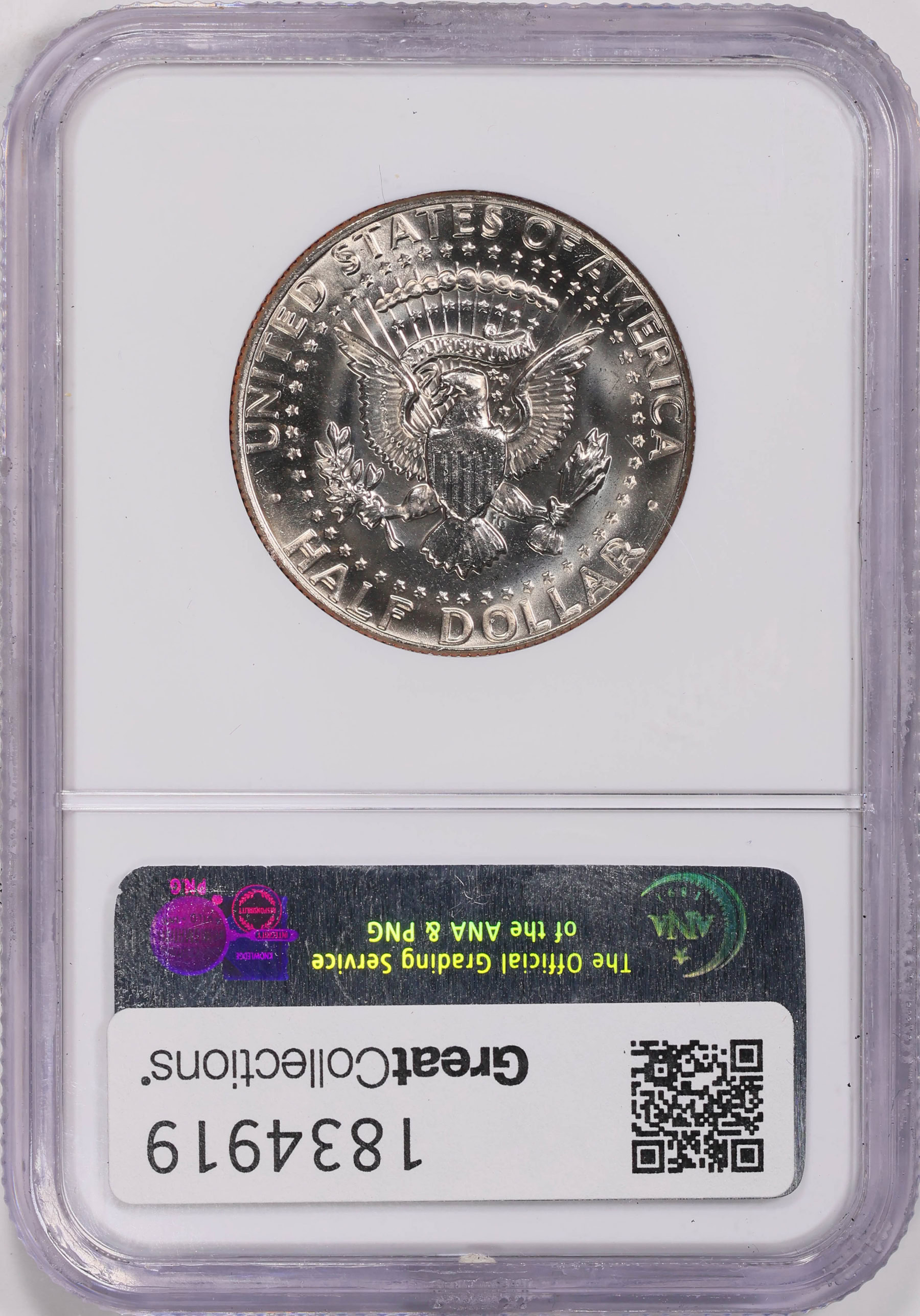 1984-D Kennedy Half Dollar NGC MS-67 (Item 1834919) | GreatCollections Coin Auctions