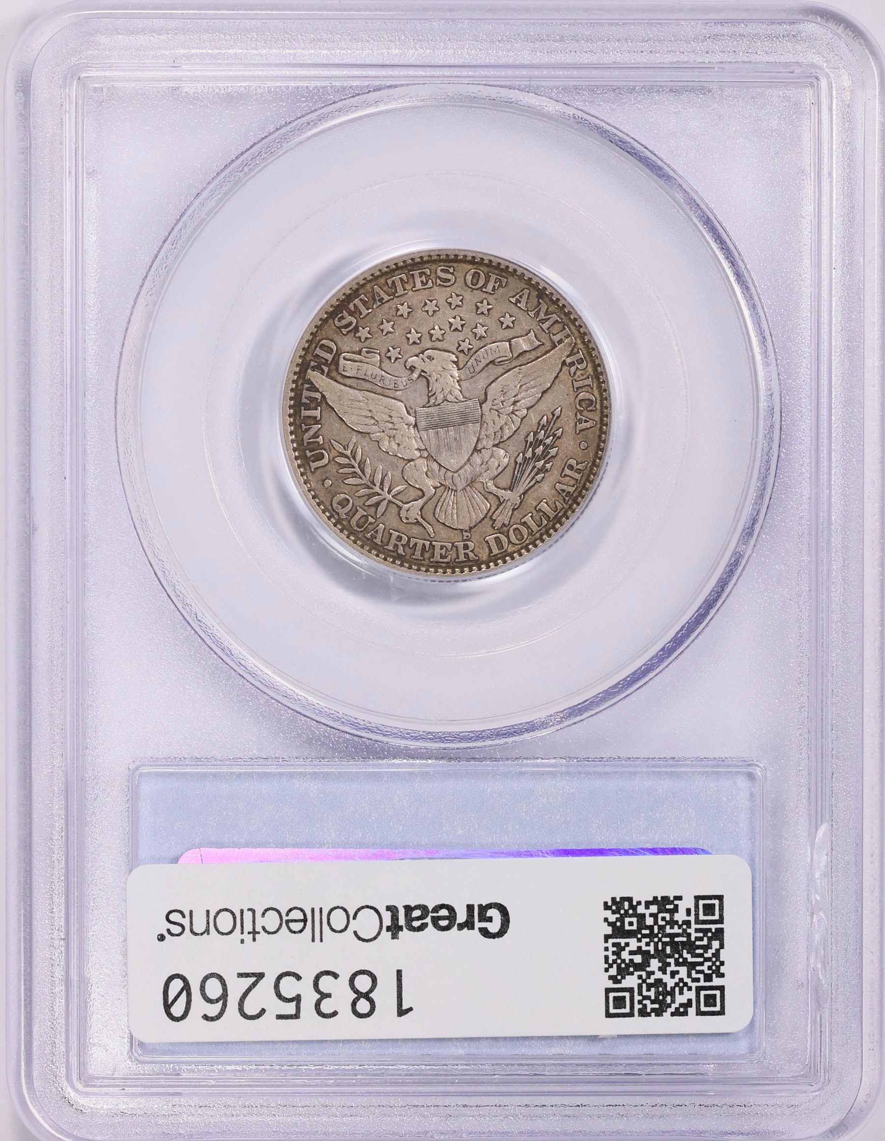 1892-S Barber Quarter PCGS XF-40 (Item 1835260) | GreatCollections Coin Auctions