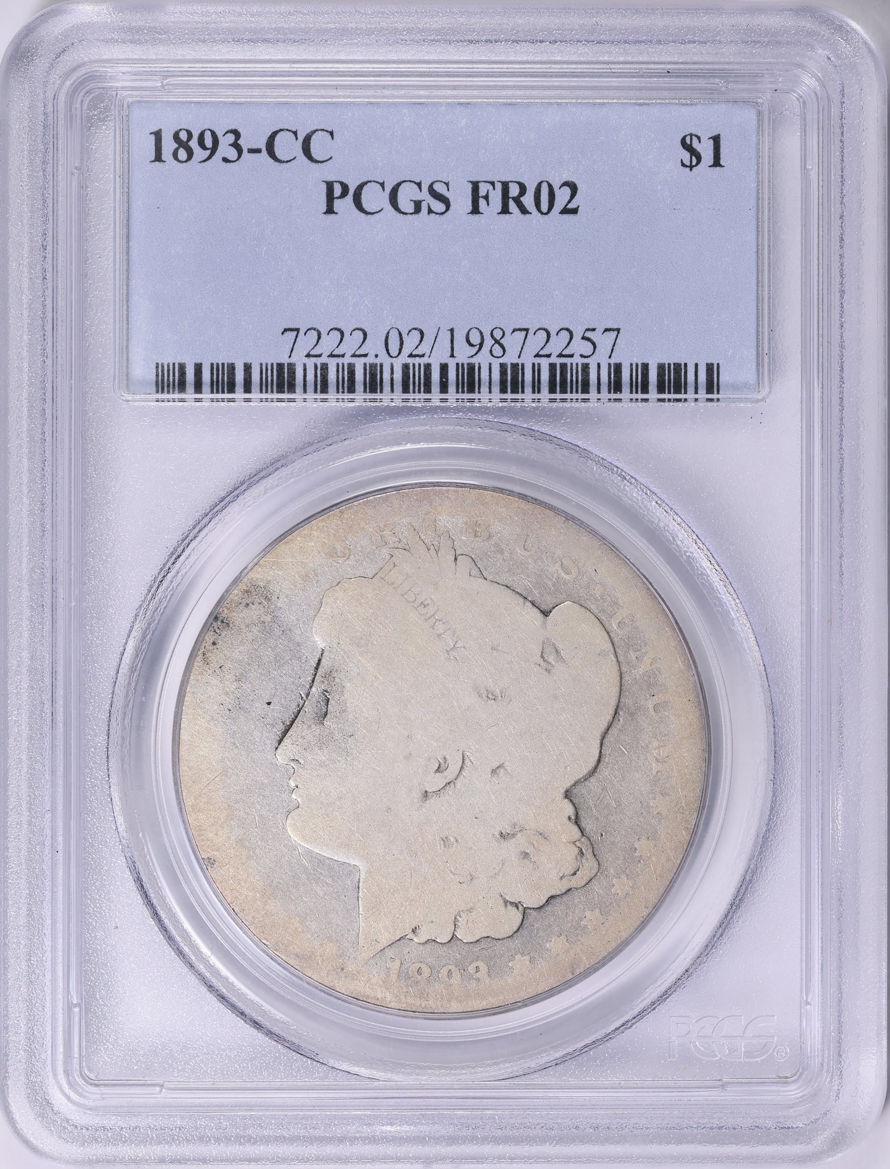 1893-CC Morgan Silver Dollar PCGS FR-02 (Item 1835301) | GreatCollections Coin Auctions