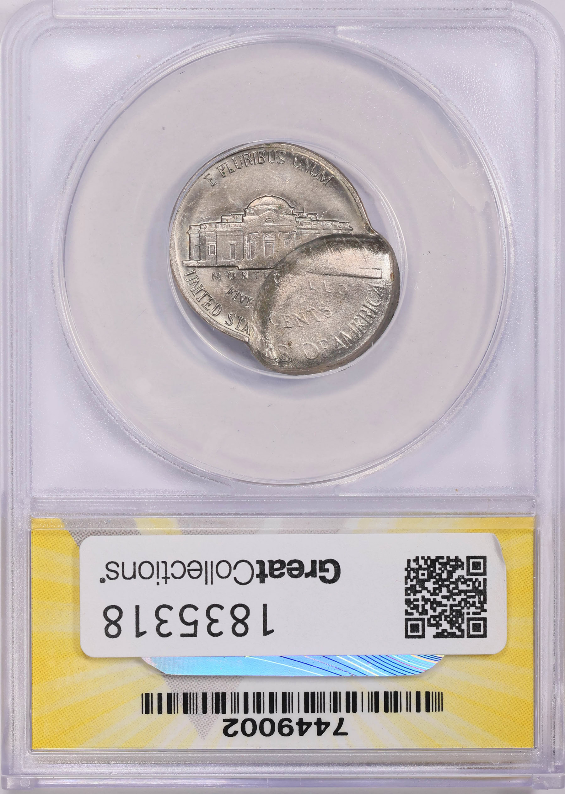 Mint Error 1983-P Jefferson Nickel Double Struck 2nd Strike Off-Center ...