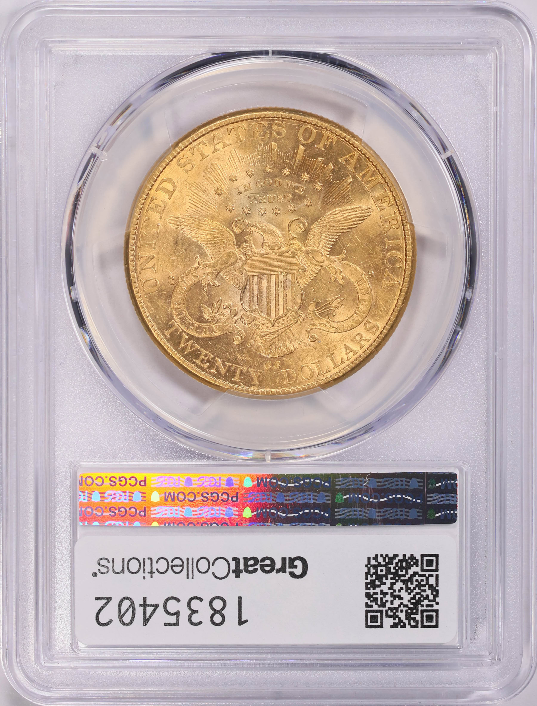 1890-CC Liberty Gold Double Eagle PCGS AU-55 (Item 1835402 ...