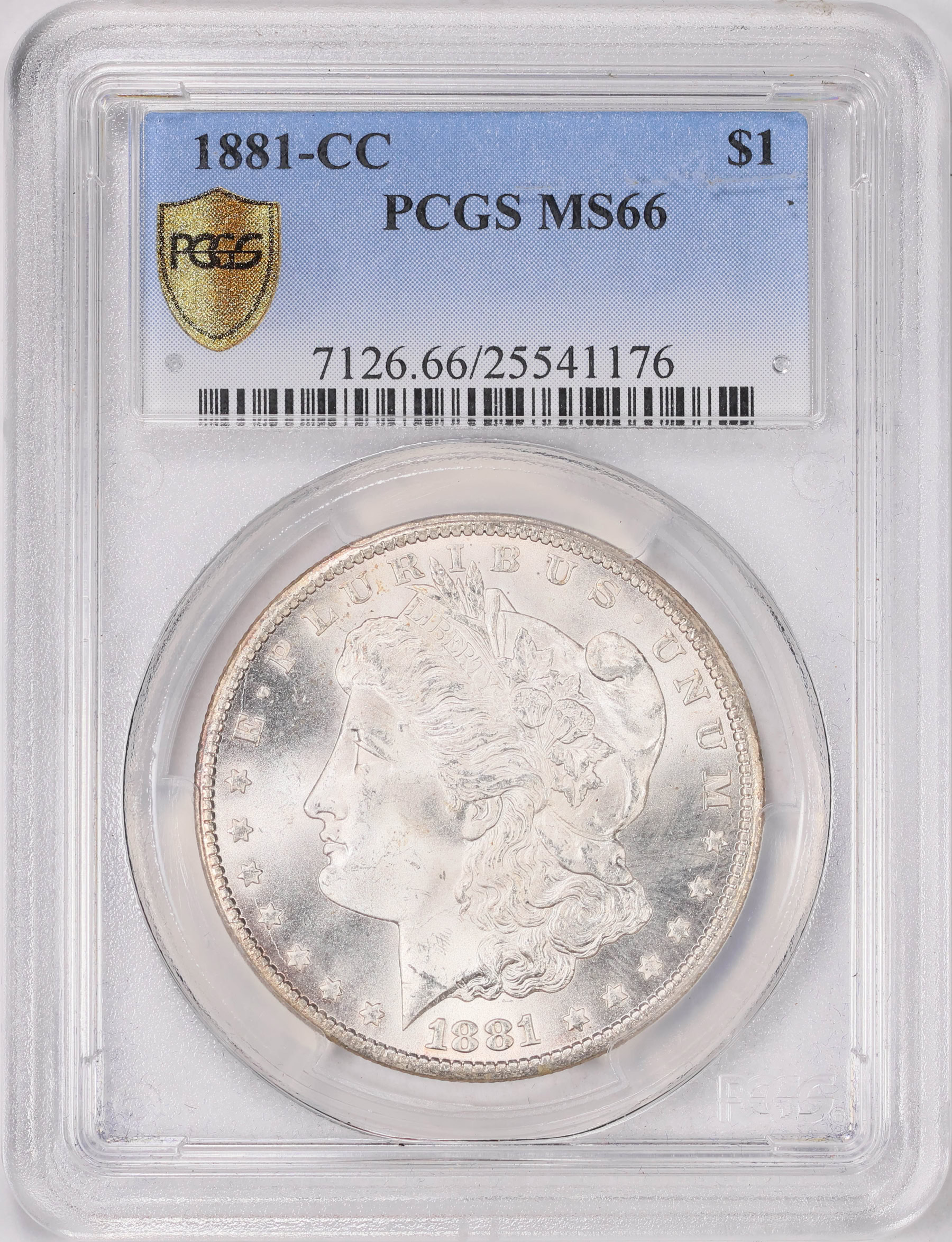 1881-CC Morgan Silver Dollar PCGS MS-66 (Item 1835414) | GreatCollections Coin Auctions