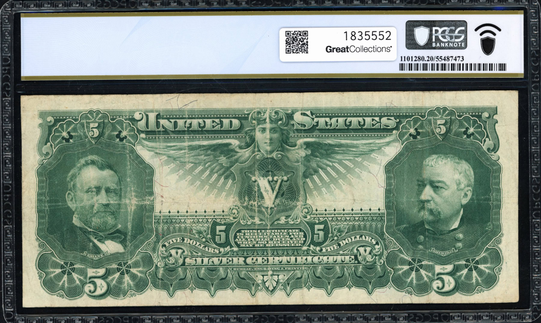 Fr. 269 1896 $5 Silver Certificate Note Bruce / Roberts PCGS Banknote ...