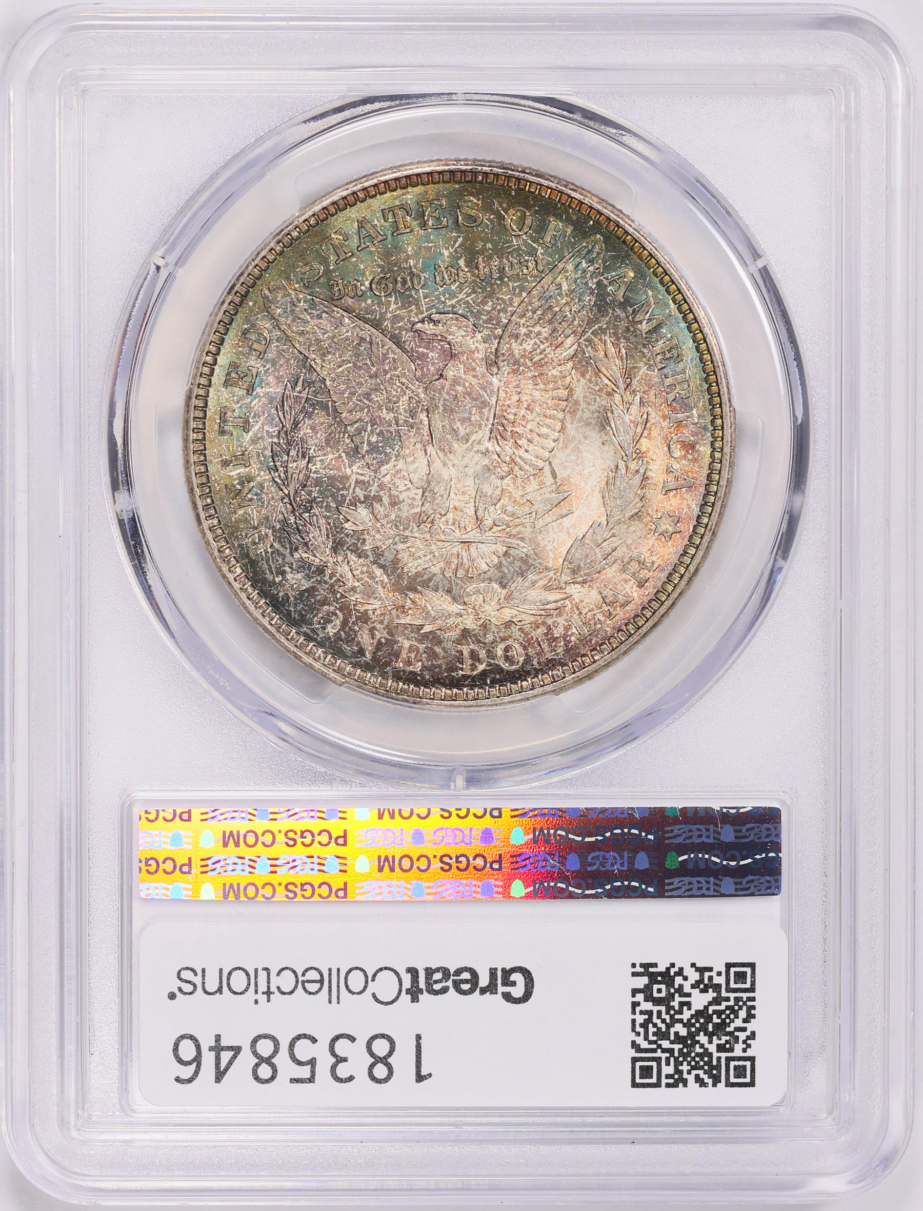 1921-D Morgan Silver Dollar PCGS MS-66+ (CAC Green) (Toned) (Item 1835846) | GreatCollections ...