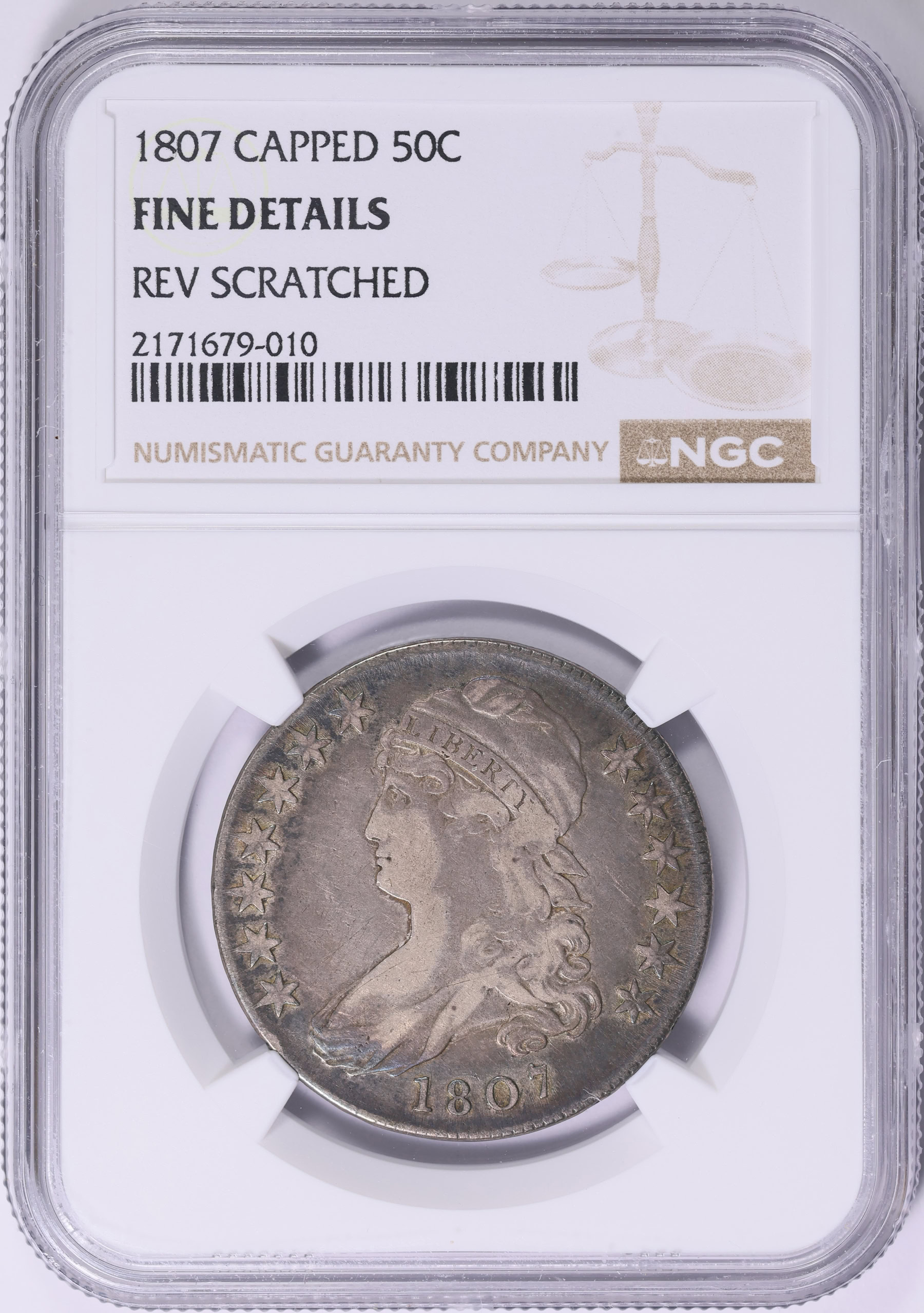 1807 Capped Bust Half Dollar NGC Fine Details (Item 1836009) | GreatCollections Coin Auctions