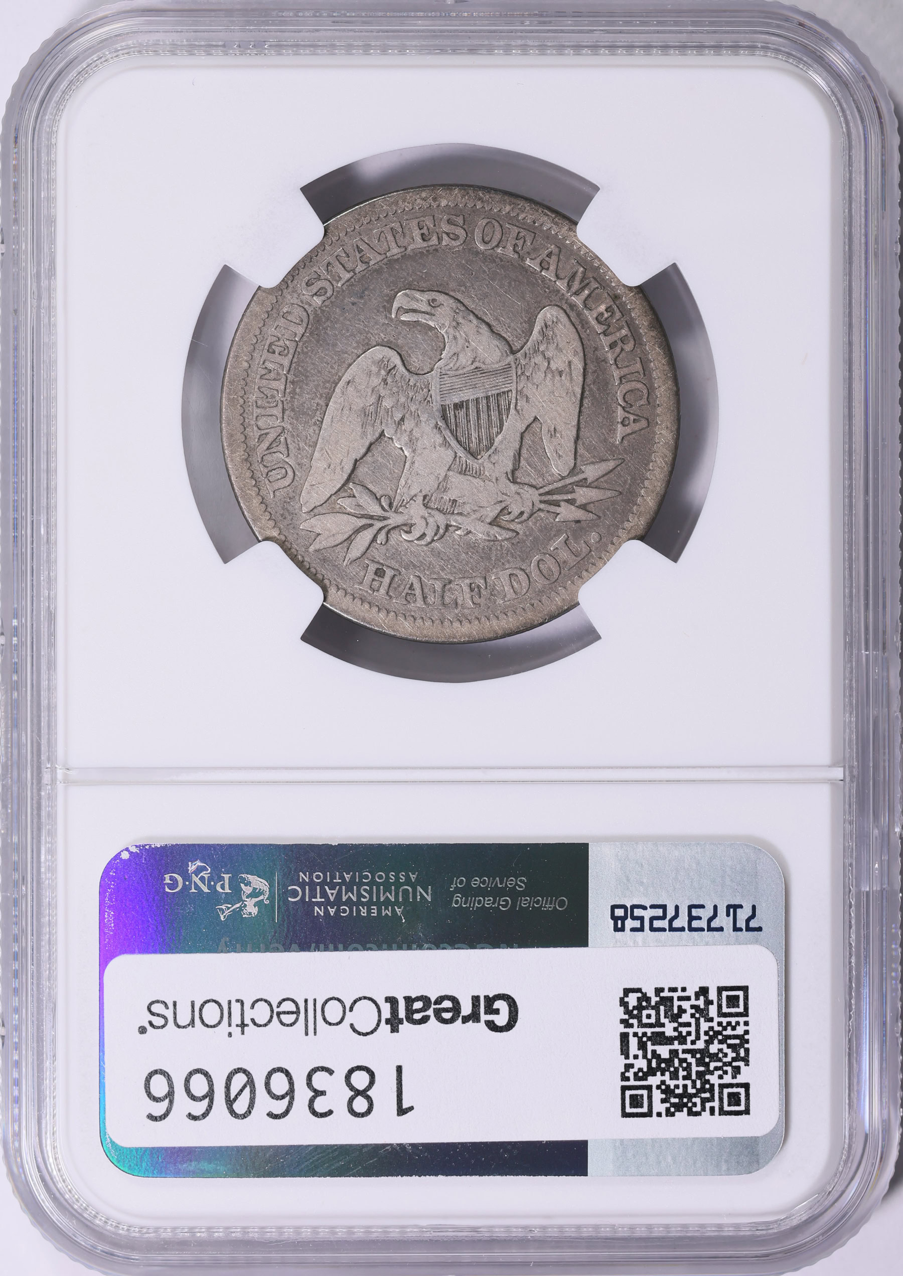 1850 Seated Liberty Half Dollar NGC VG Details (Item 1836066 ...