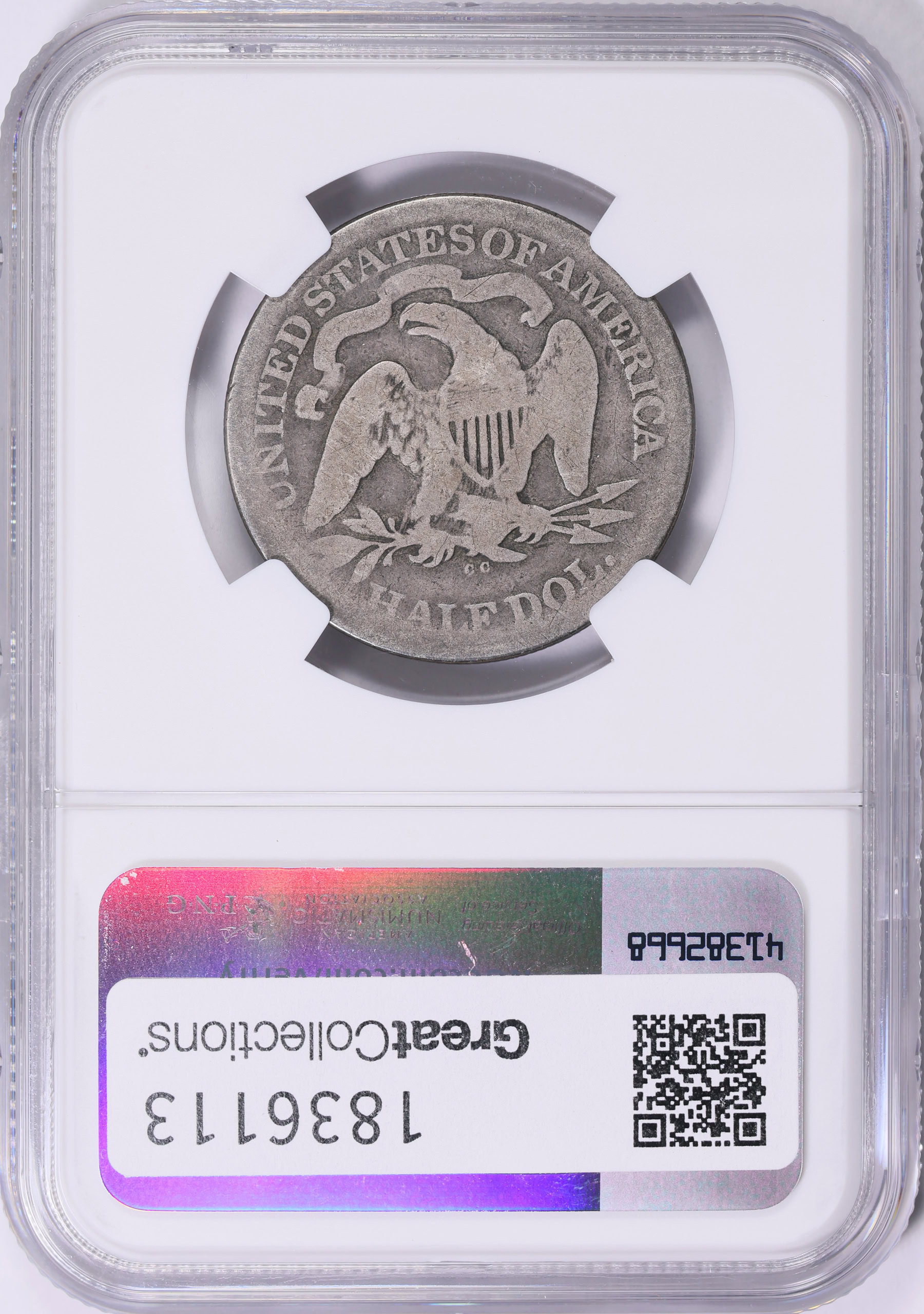 1874-CC Seated Liberty Half Dollar Arrows NGC AG-03 (Item 1836113) | GreatCollections Coin Auctions