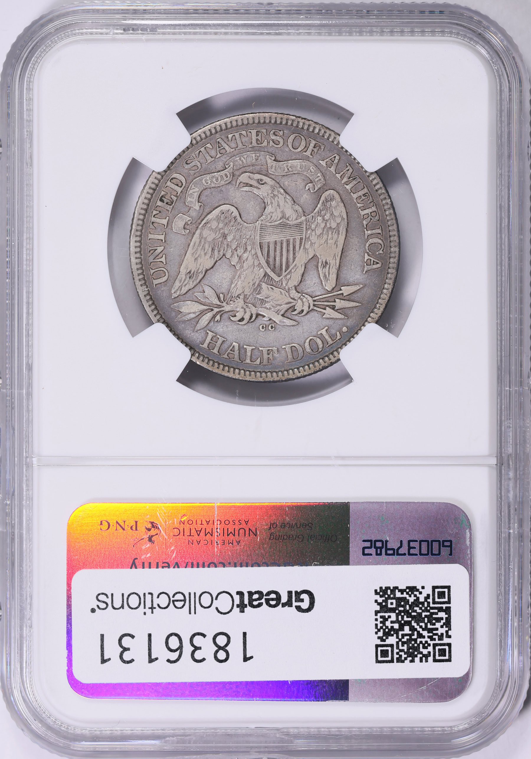1877-CC Seated Liberty Half Dollar NGC VF Details (Item 1836131) | GreatCollections Coin Auctions