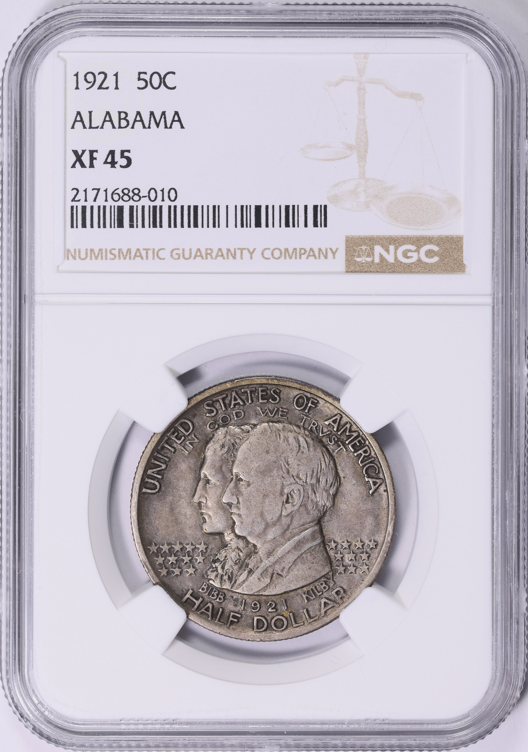 1921 Alabama Centennial Half Dollar NGC XF-45 (Item 1836140 ...