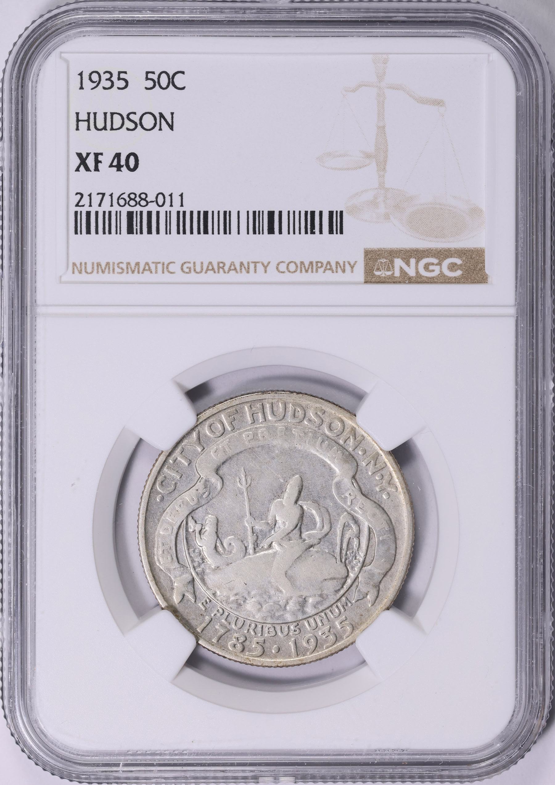 1935 Hudson, New York, Sesquicentennial Half Dollar NGC XF-40 (Item ...