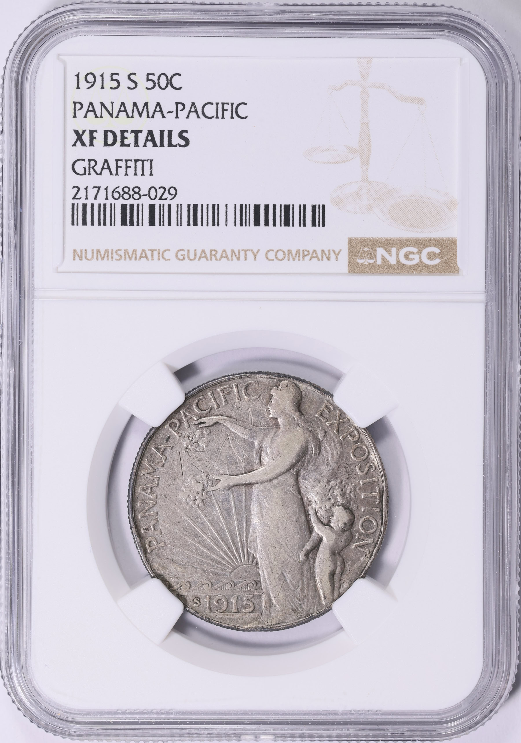 1915-S Panama-Pacific Exposition Half Dollar NGC XF Details (Item 1836163) | GreatCollections ...