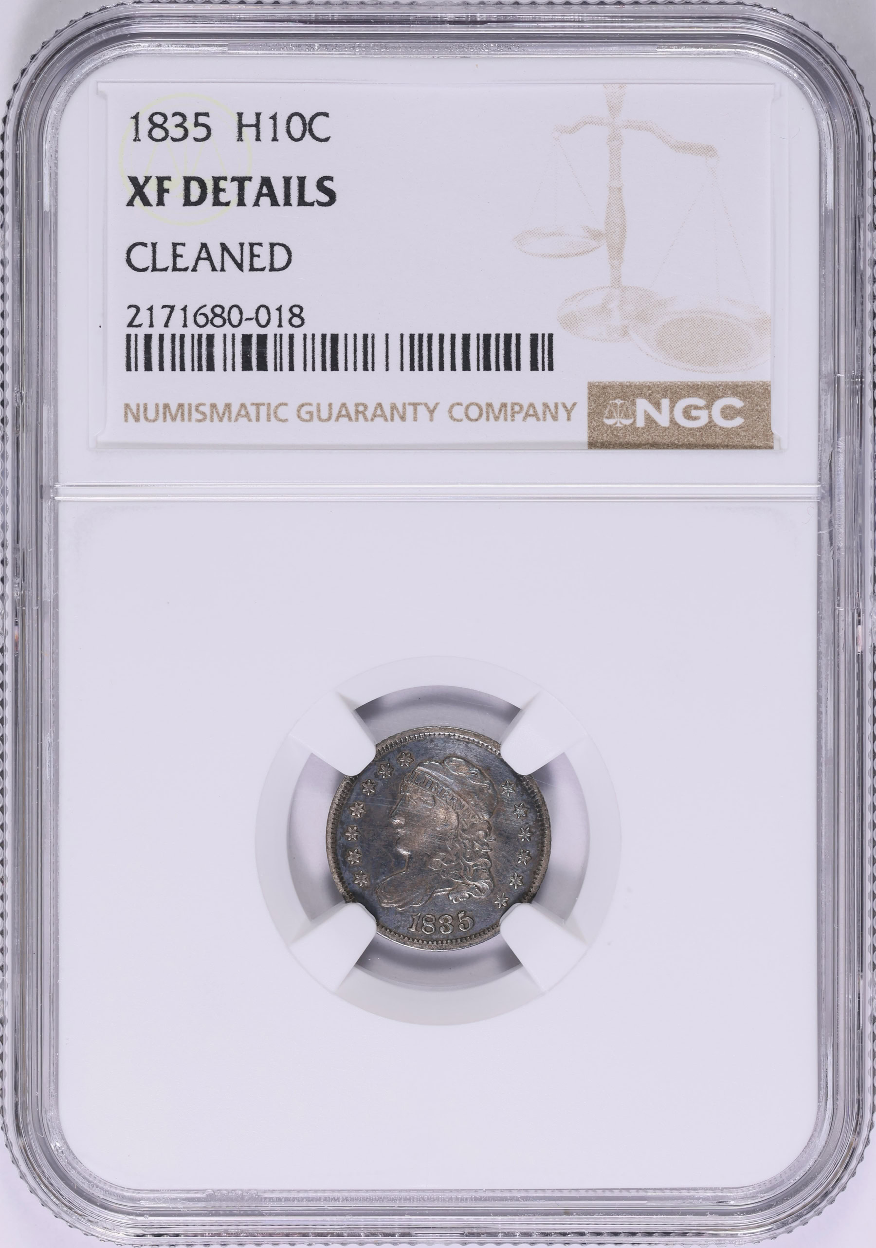 1835 Capped Bust Half Dime NGC XF Details (Item 1836201 ...