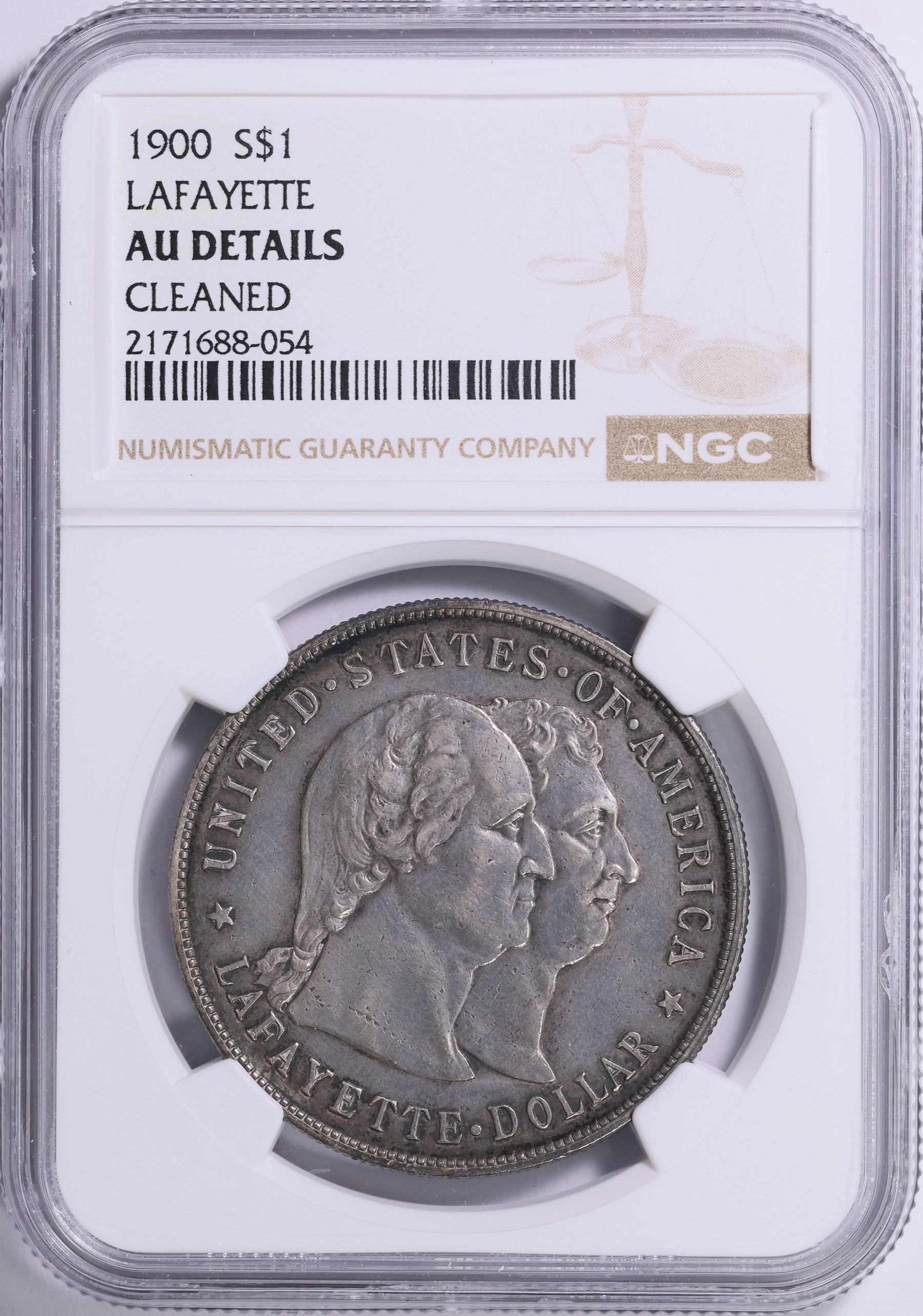1900 Lafayette Dollar NGC AU Details (Item 1836228) | GreatCollections ...