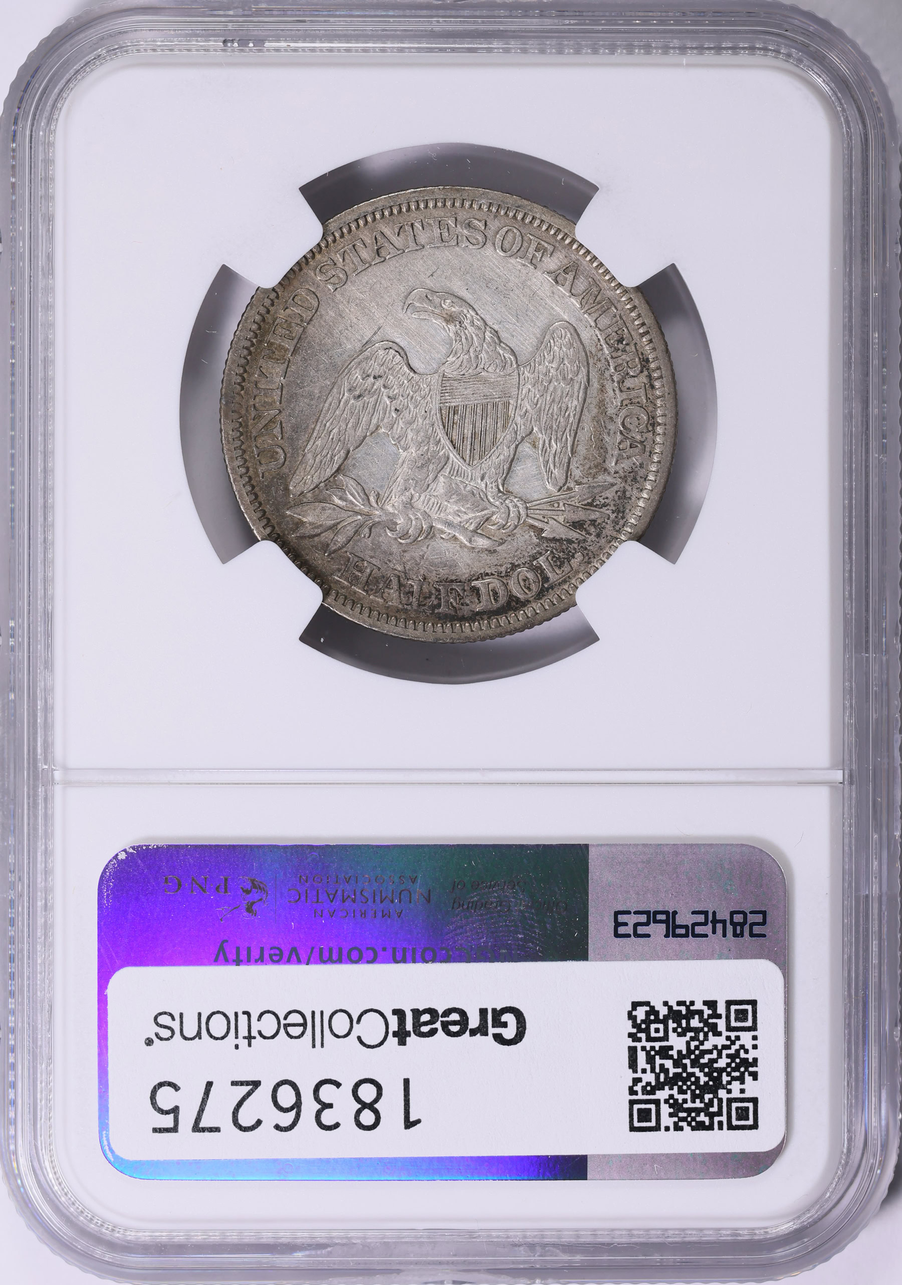 1844 Seated Liberty Half Dollar NGC XF Details (Item 1836275) | GreatCollections Coin Auctions