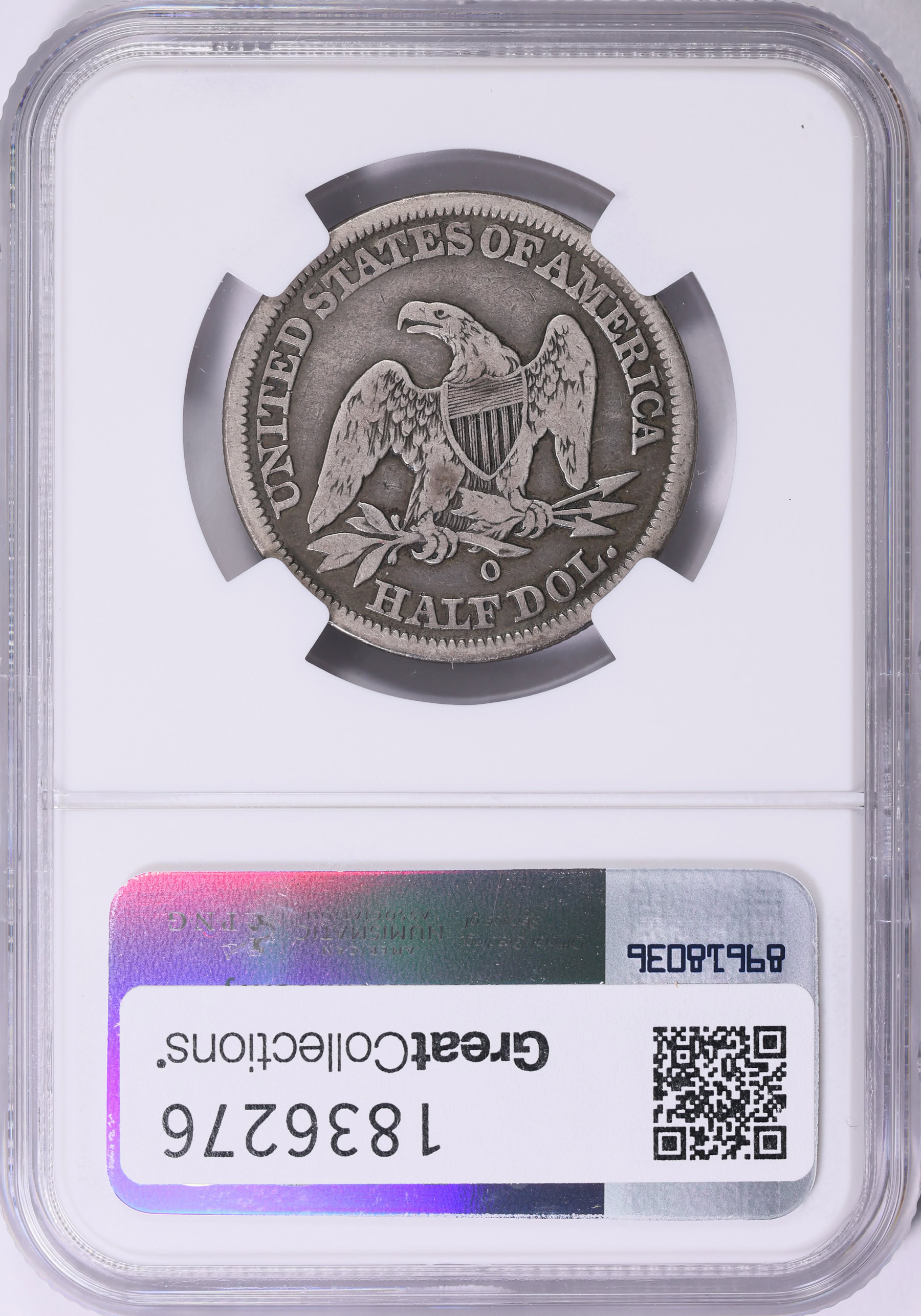 1844-O Seated Liberty Half Dollar NGC VG-08 (Item 1836276) | GreatCollections Coin Auctions