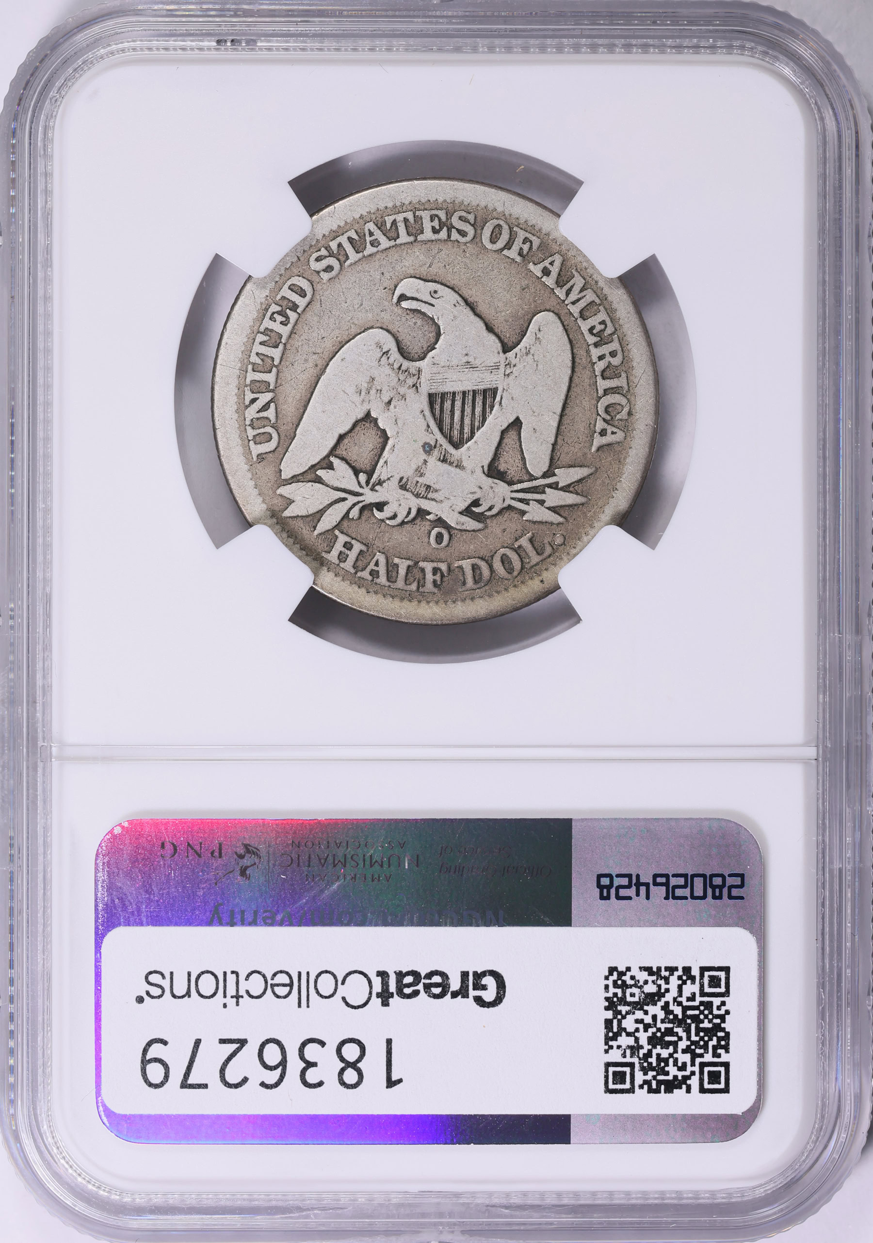 1846-O Seated Liberty Half Dollar Tall Date NGC G-04 (Item 1836279) | GreatCollections Coin Auctions