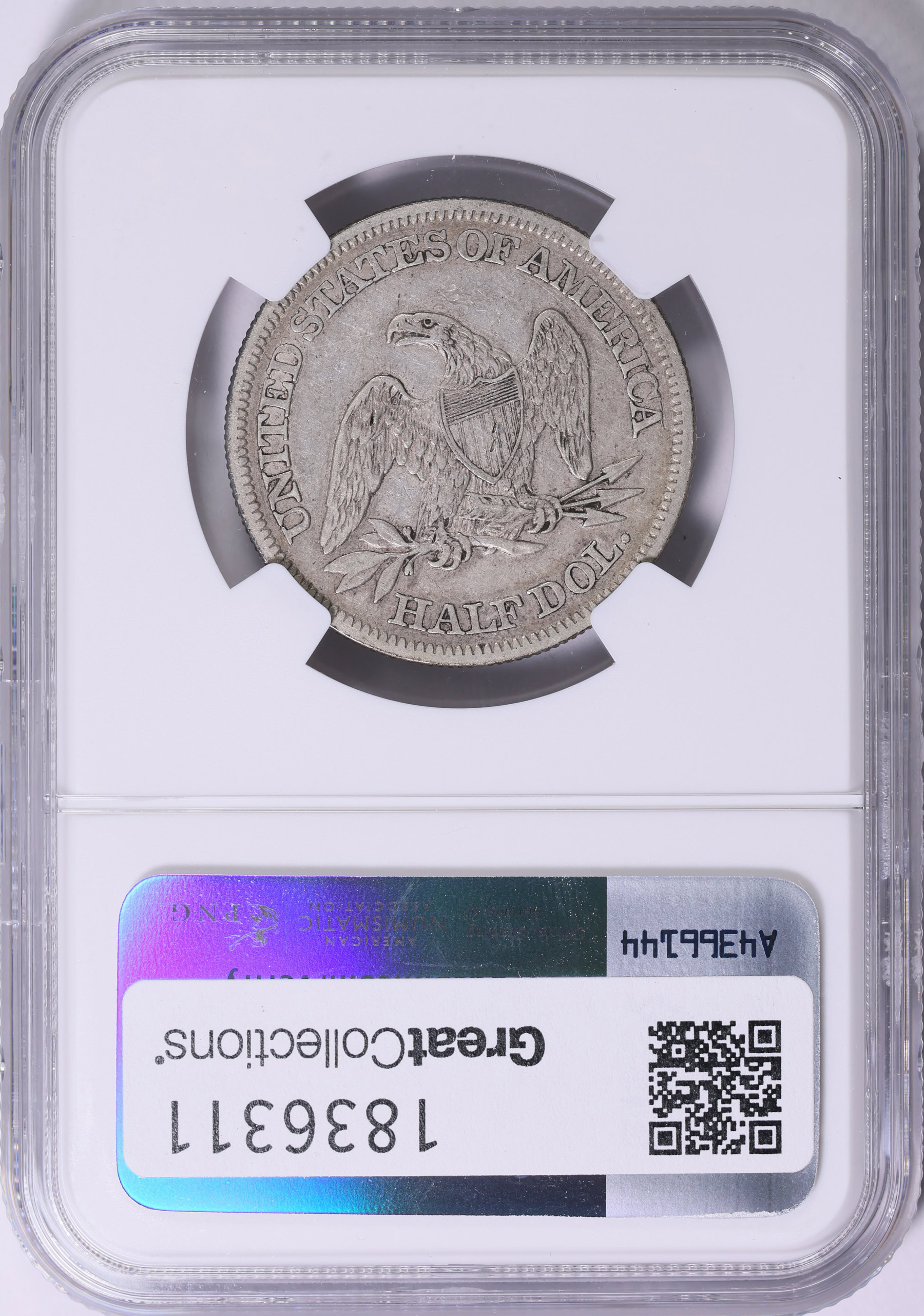 1865 Seated Liberty Half Dollar NGC XF Details (Item 1836311) | GreatCollections Coin Auctions
