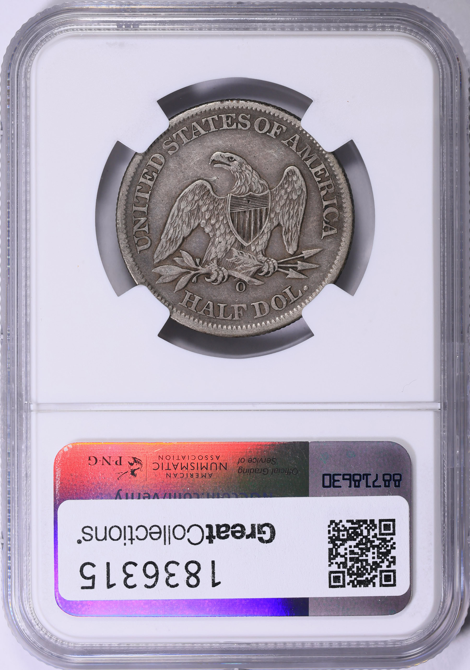 1861-O Seated Liberty Half Dollar NGC XF-40 (Item 1836315) | GreatCollections Coin Auctions