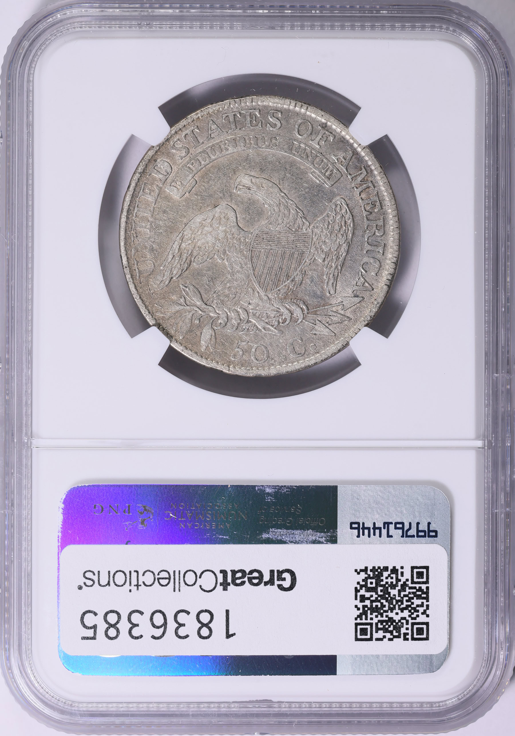 1811/10 Capped Bust Half Dollar NGC VF-35 (Item 1836385) | GreatCollections Coin Auctions