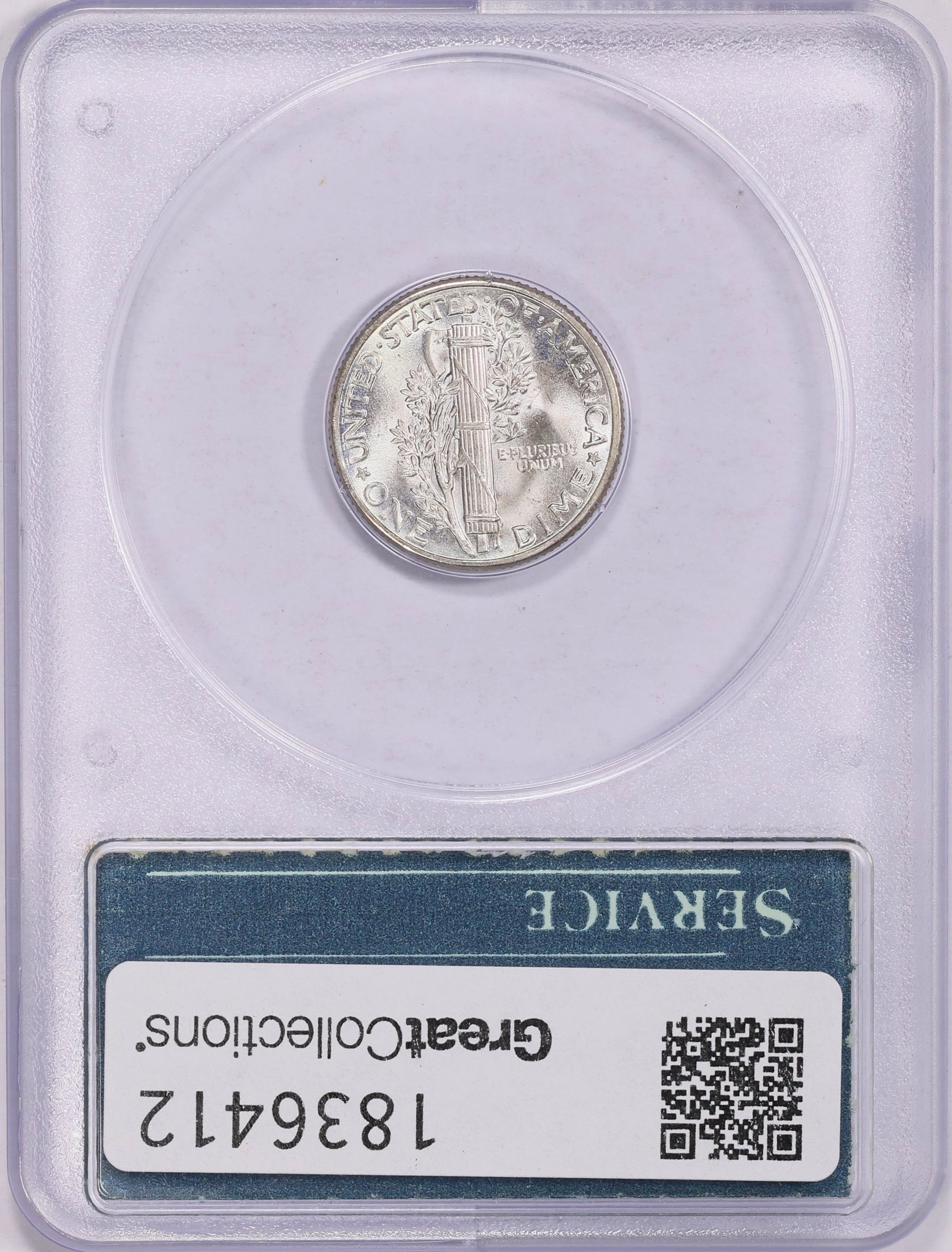 1941 Mercury Dime PCGS MS-65 OGH (1st Gen) (Item 1836412) | GreatCollections Coin Auctions