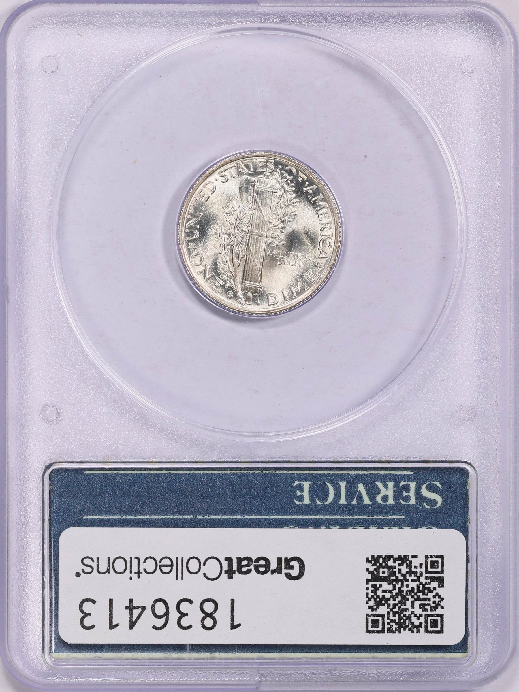 1941-S Mercury Dime PCGS MS-65 OGH (1st Gen) (Item 1836413) | GreatCollections Coin Auctions