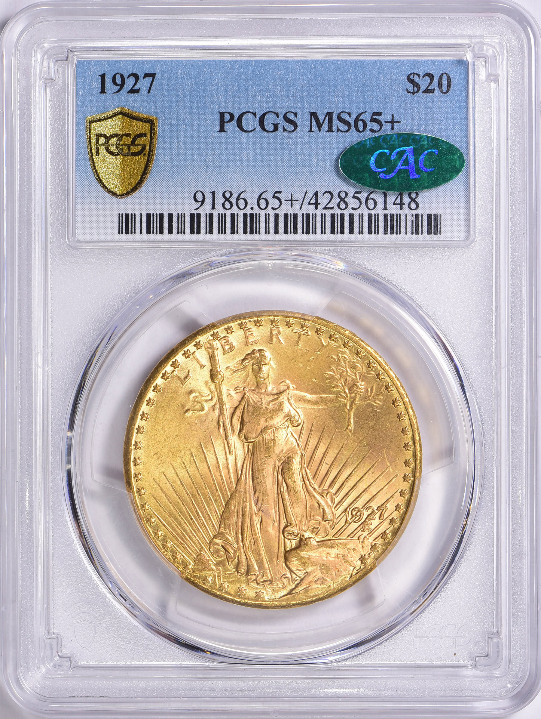 1927 Saint-Gaudens Gold Double Eagle PCGS MS-65+ (CAC Green) (Item ...