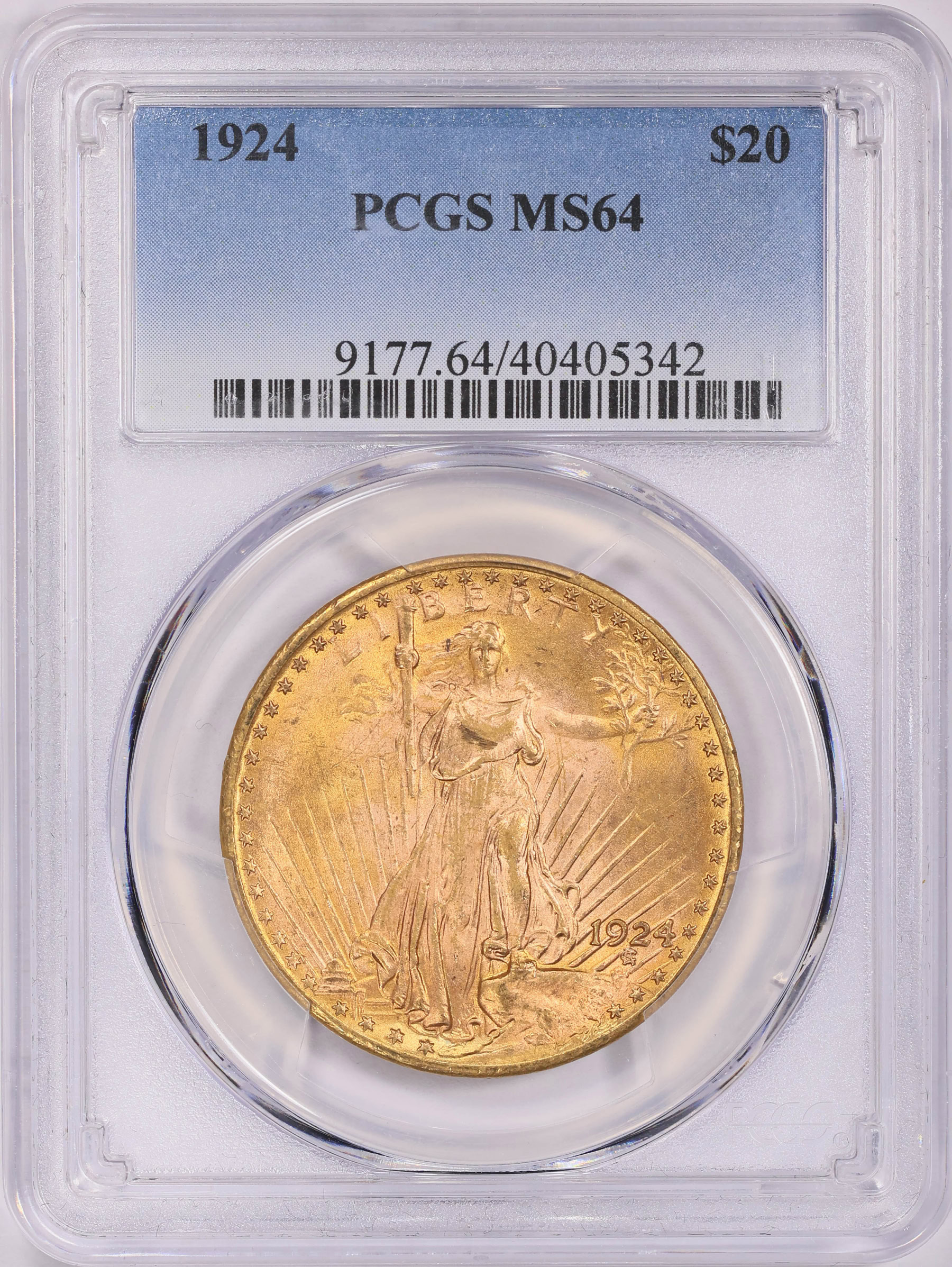 1924 Saint-Gaudens Gold Double Eagle PCGS MS-64 (Item 1836777) | GreatCollections Coin Auctions
