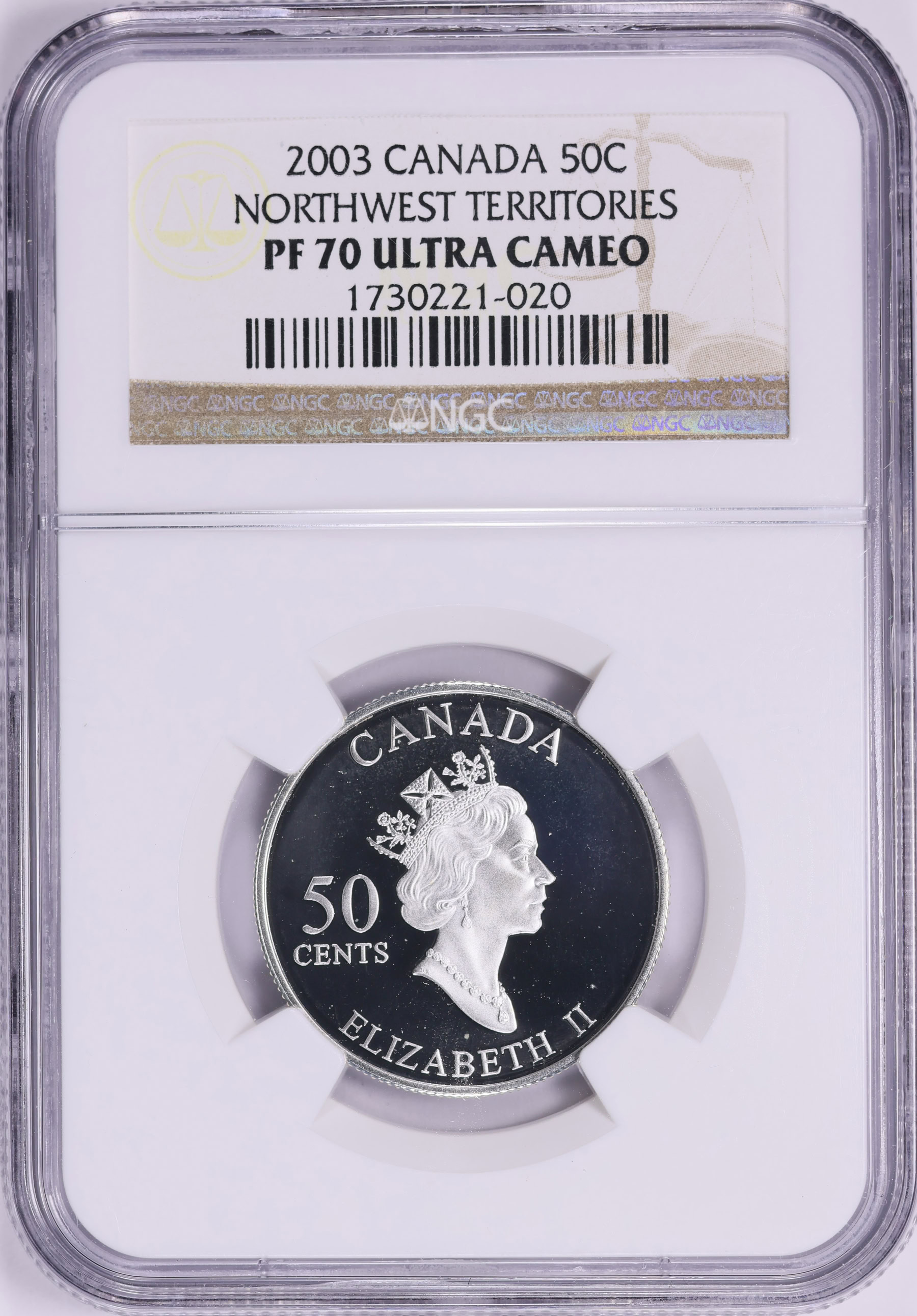 Canada 2003 Silver 50 Cents Northwest Territories Inuvik Festival KM ...