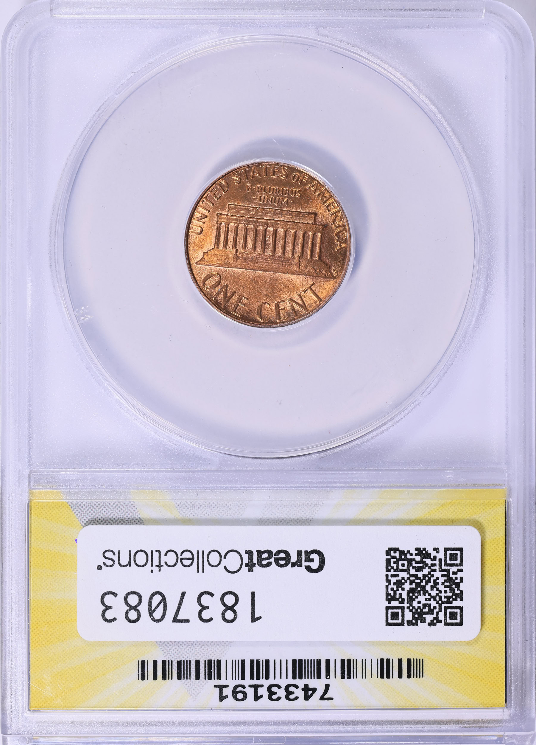 Mint Error 1985 Lincoln Cent Struck Through Late Stage Capped Die ANACS ...