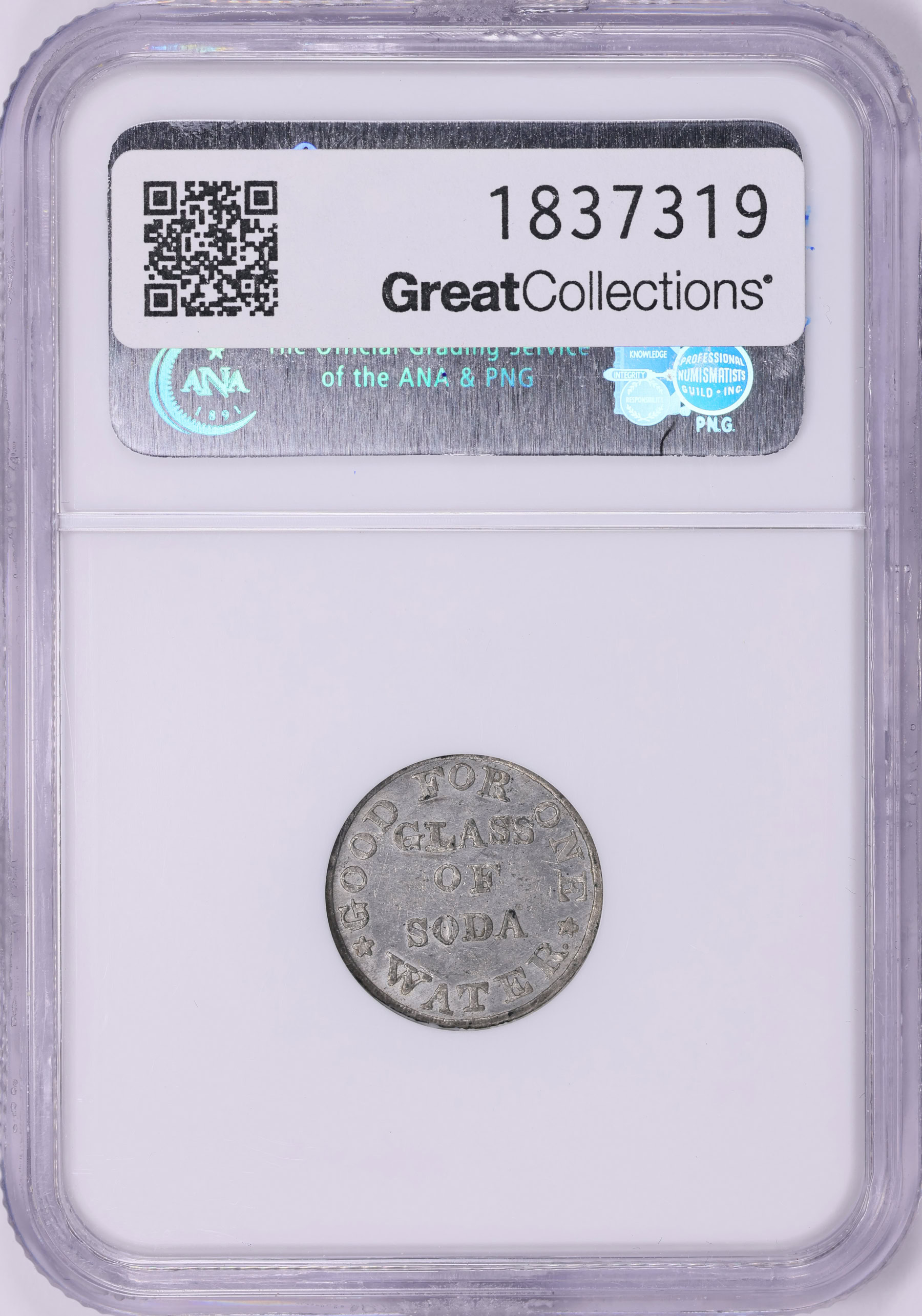 ND (1858-65) Philadelphia, Pennsylvania C.H. Needles Token M-PA-379 NGC ...