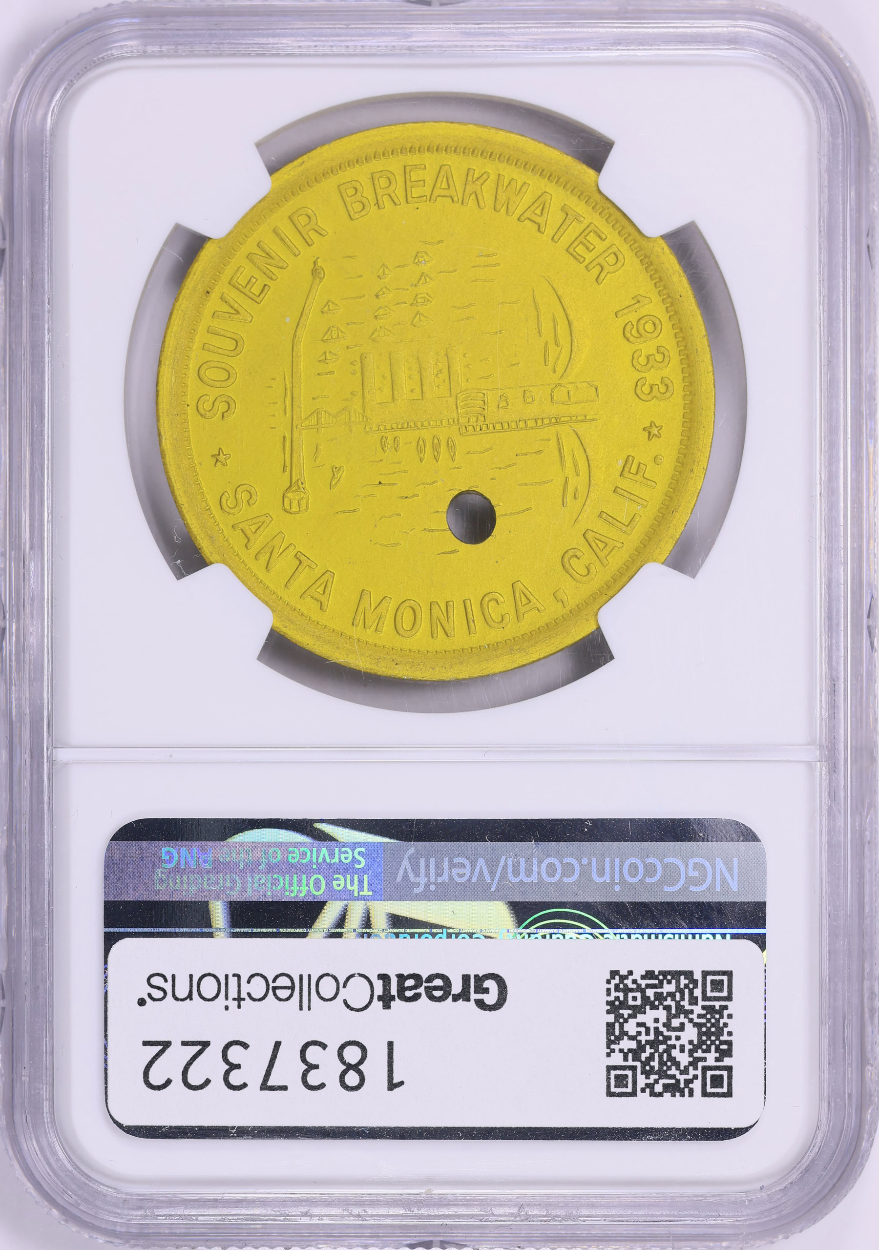 1933 Yellow Anodized Santa Monica Breakwater Ocean Park So-Called ...