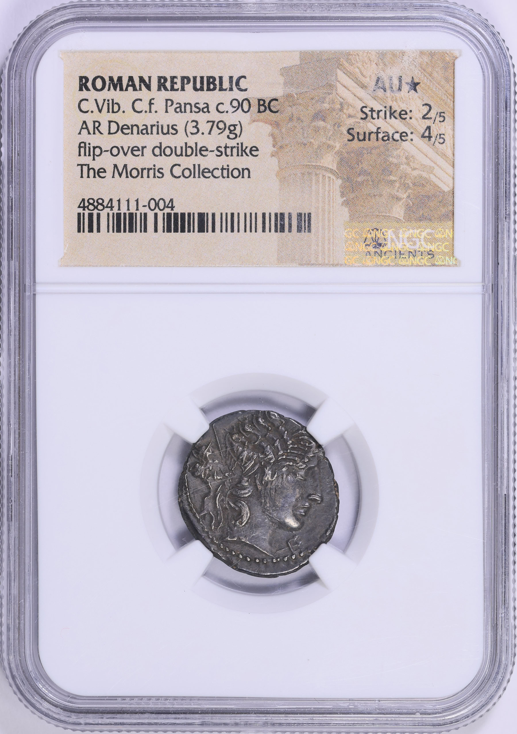 Mint Error Ancient Roman Republic, C. Vib. C.f. Pansa Moneyer c.90 B.C ...