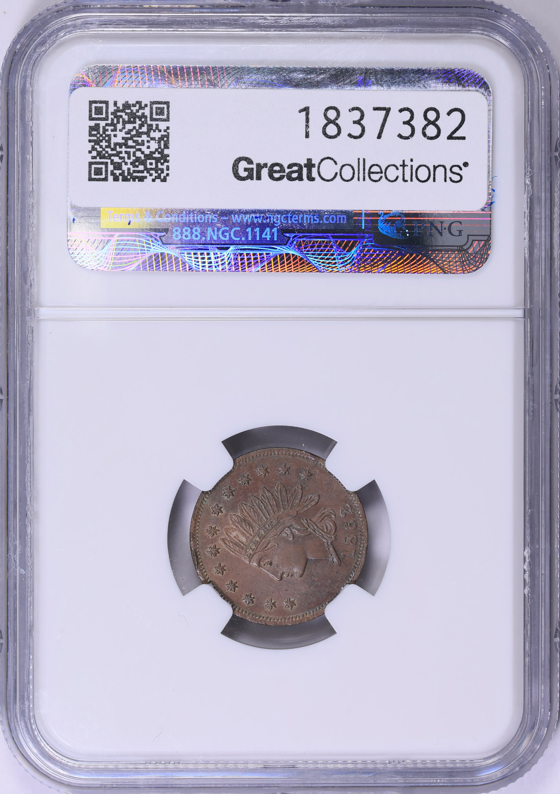 1862 Cincinnati, Ohio Morgan & Ferry Civil War Token F-165DW-2a NGC AU ...