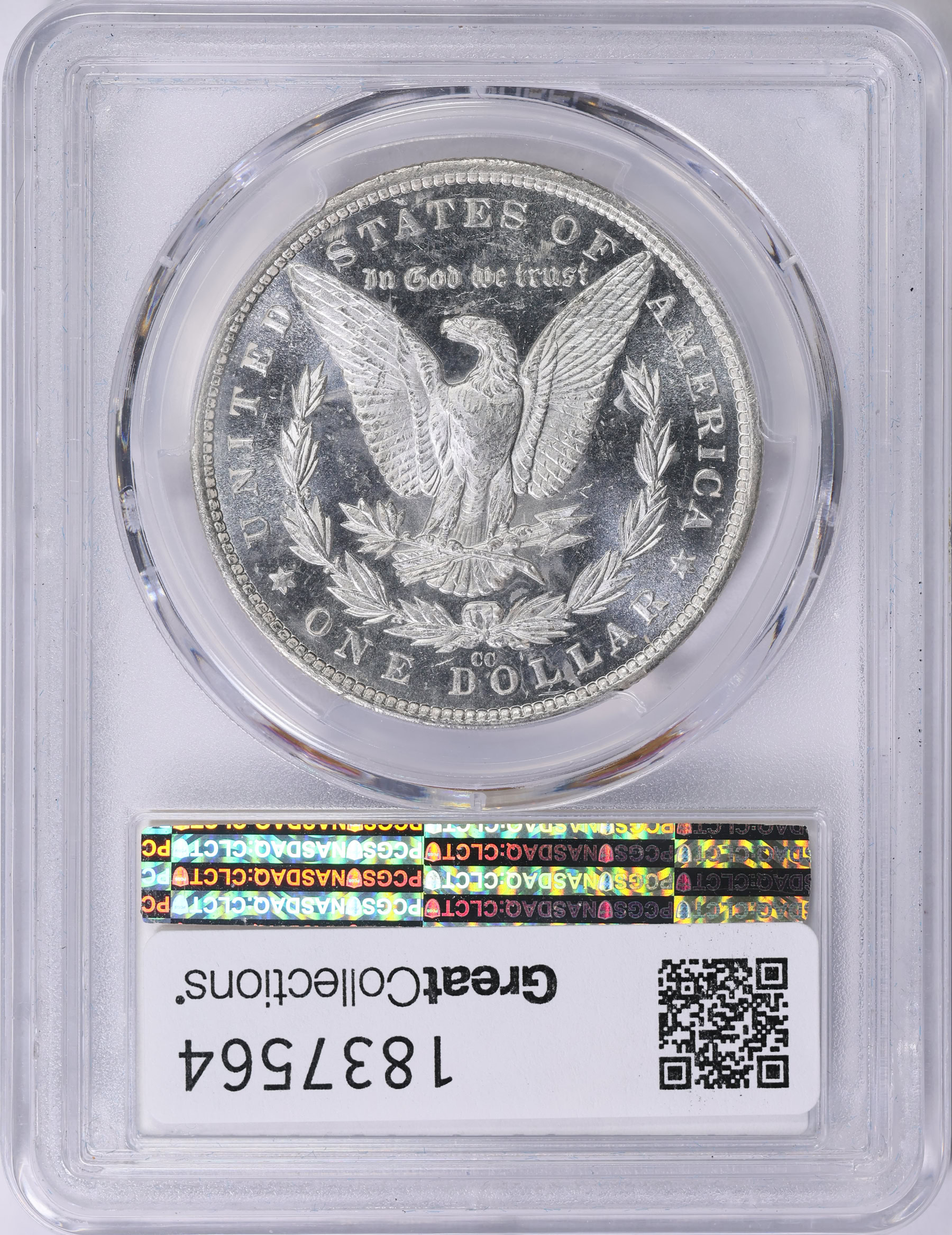 1882-CC Morgan Silver Dollar PCGS MS-64 DMPL (CAC Green) (GSA) (Item 1837564) | GreatCollections ...