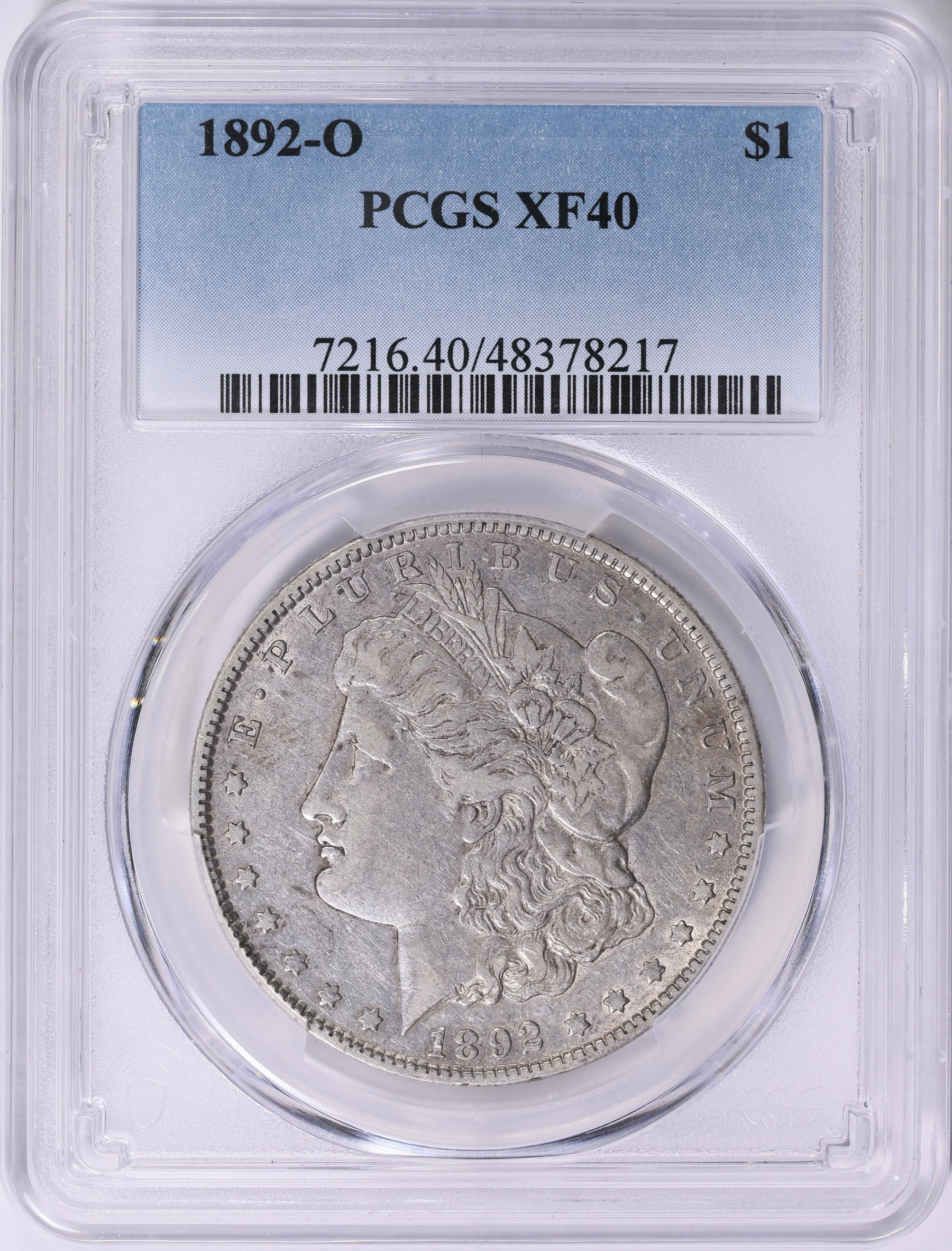 1892-O Morgan Silver Dollar PCGS XF-40 (Item 1837599) | GreatCollections Coin Auctions