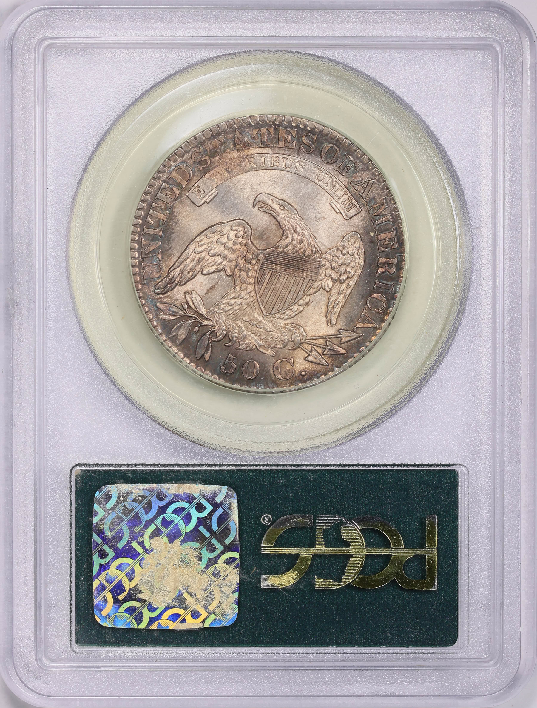 1827 Capped Bust Half Dollar Square Base 2 PCGS MS-61 (CAC Green) OGH (Toned) (Item 1837603 ...