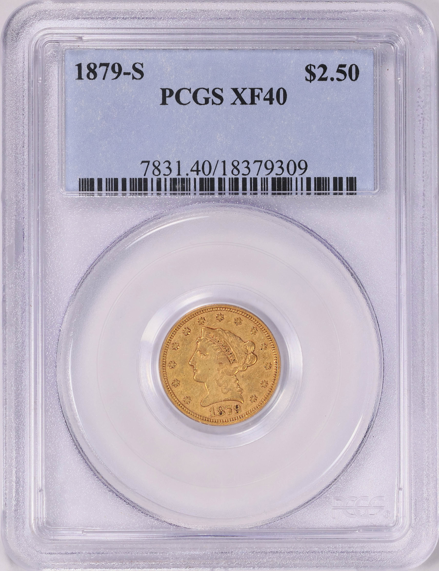 1879-S Liberty Gold Quarter Eagle PCGS XF-40 (Item 1837723 ...
