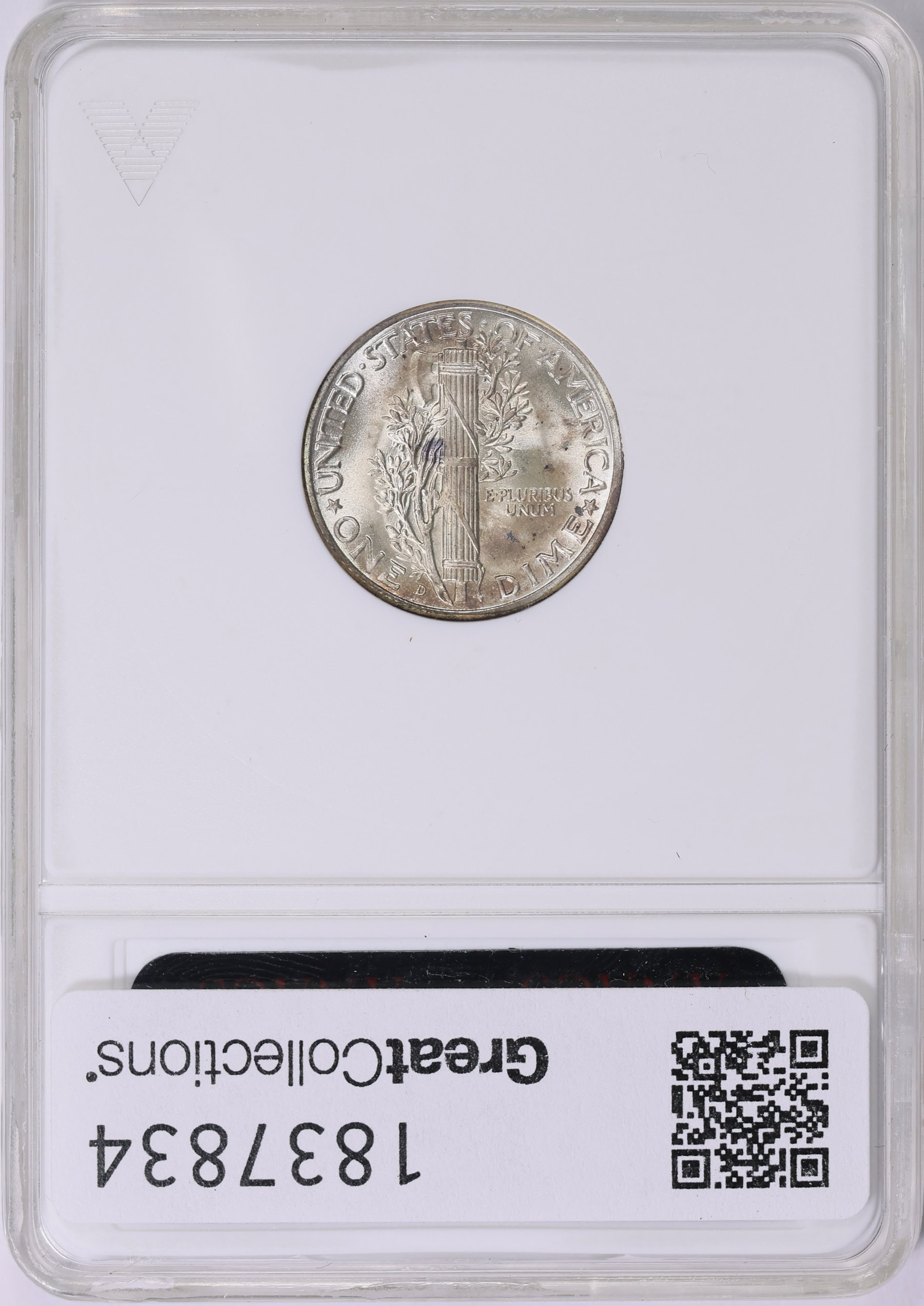 1940-D Mercury Dime ANACS MS-66 OH (Item 1837834) | GreatCollections Coin Auctions
