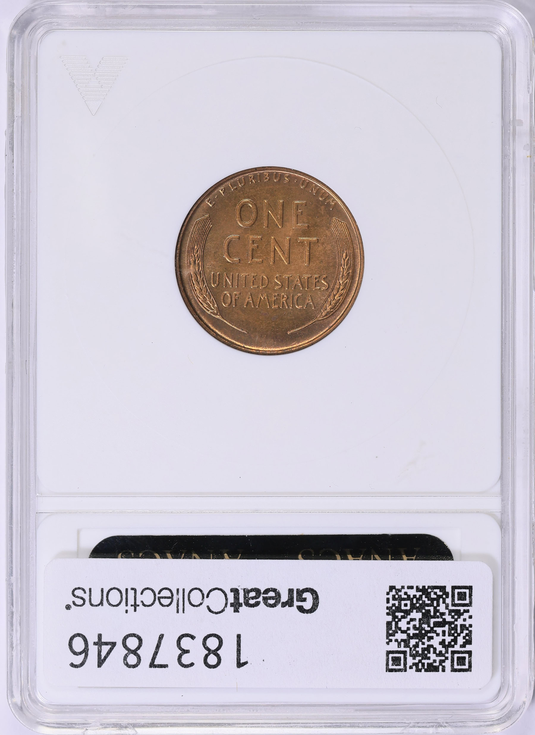 1939-D Lincoln Cent ANACS MS-66 RD OH (Item 1837846) | GreatCollections Coin Auctions