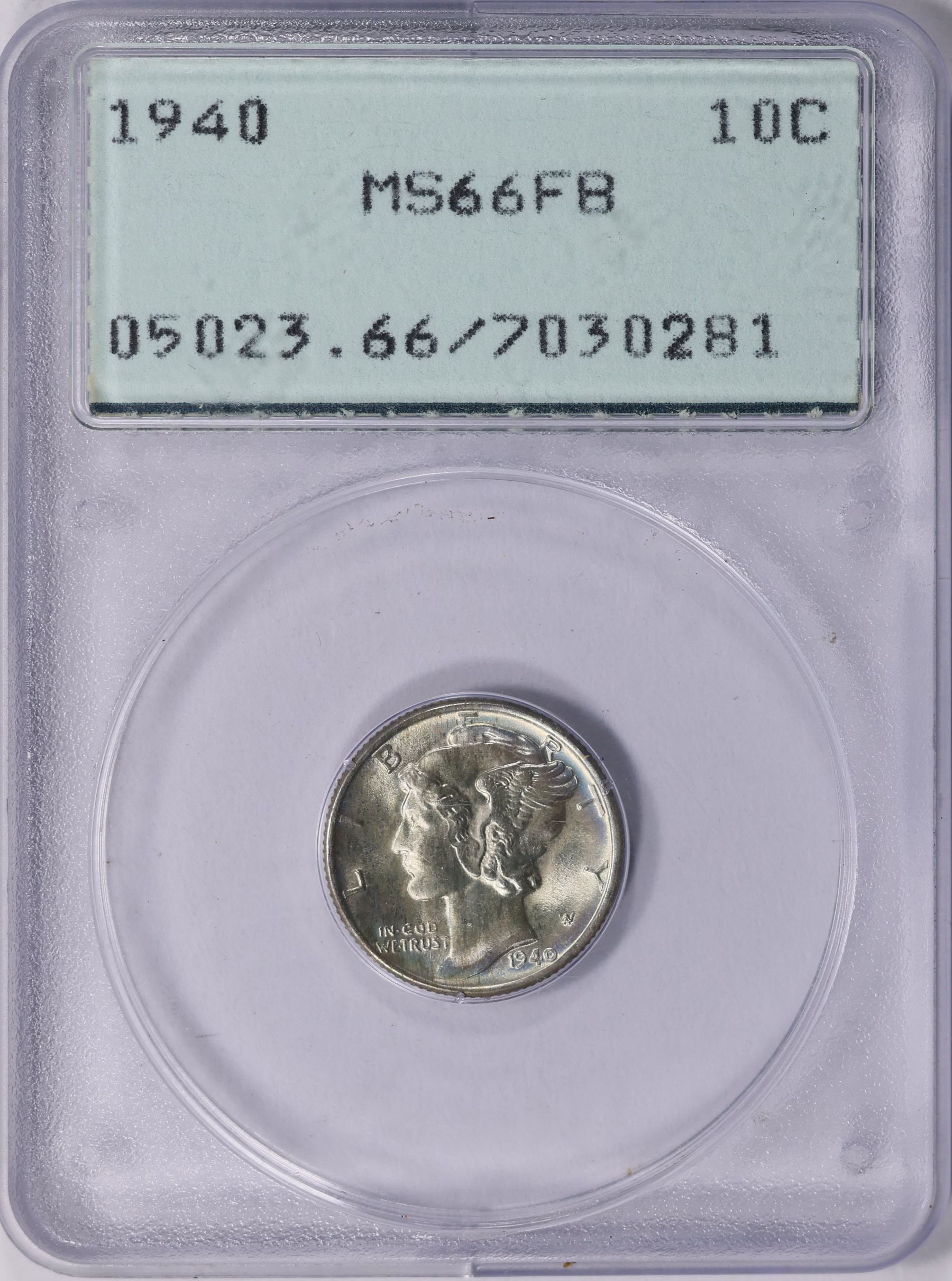 1940 Mercury Dime PCGS MS-66 FB (Item 1837873) | GreatCollections Coin Auctions