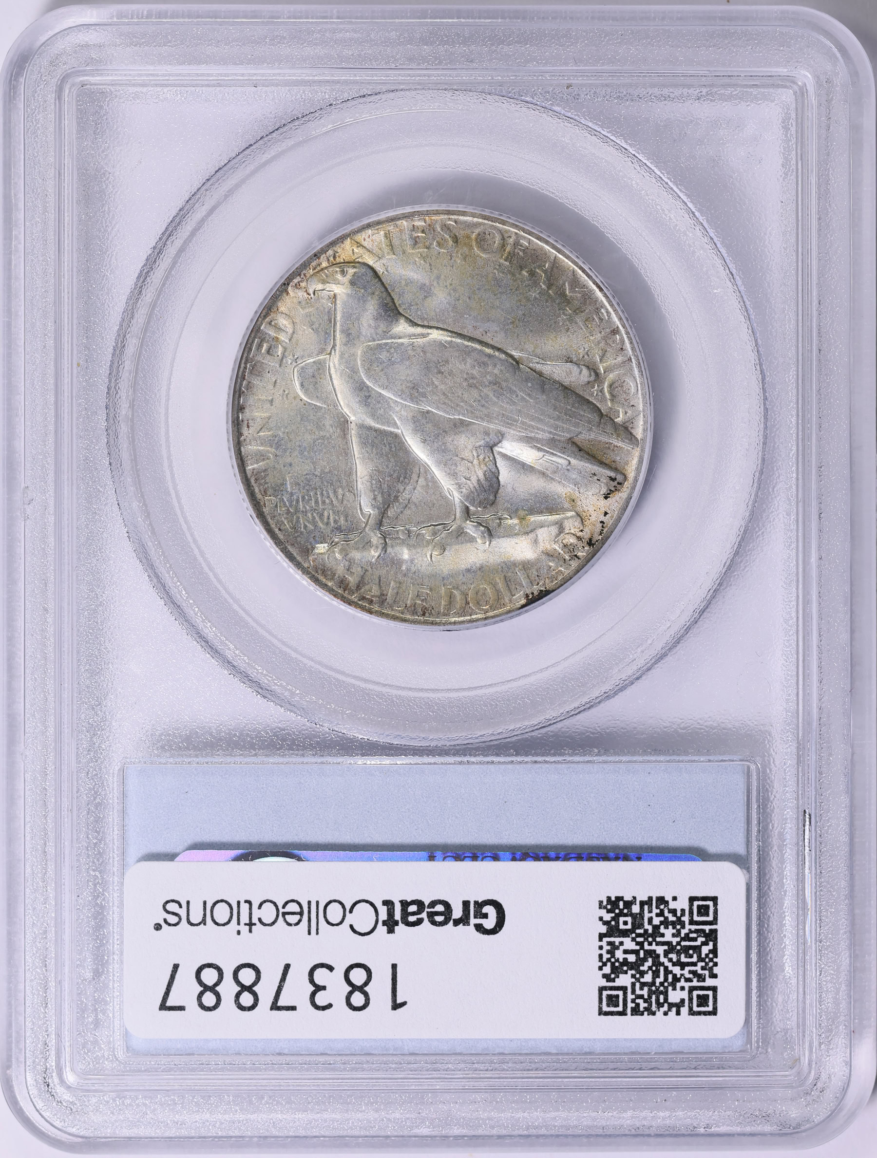 1935 Connecticut Tercentenary Half Dollar PCGS MS-66 (CAC Green) (Toned) (Item 1837887 ...