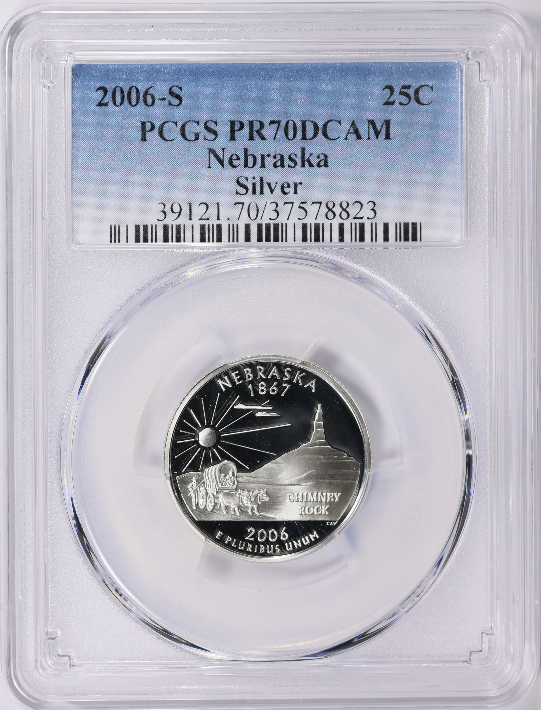 2006-S State Quarter Nebraska Silver PCGS Proof-70 DCAM (Item 1837991 ...