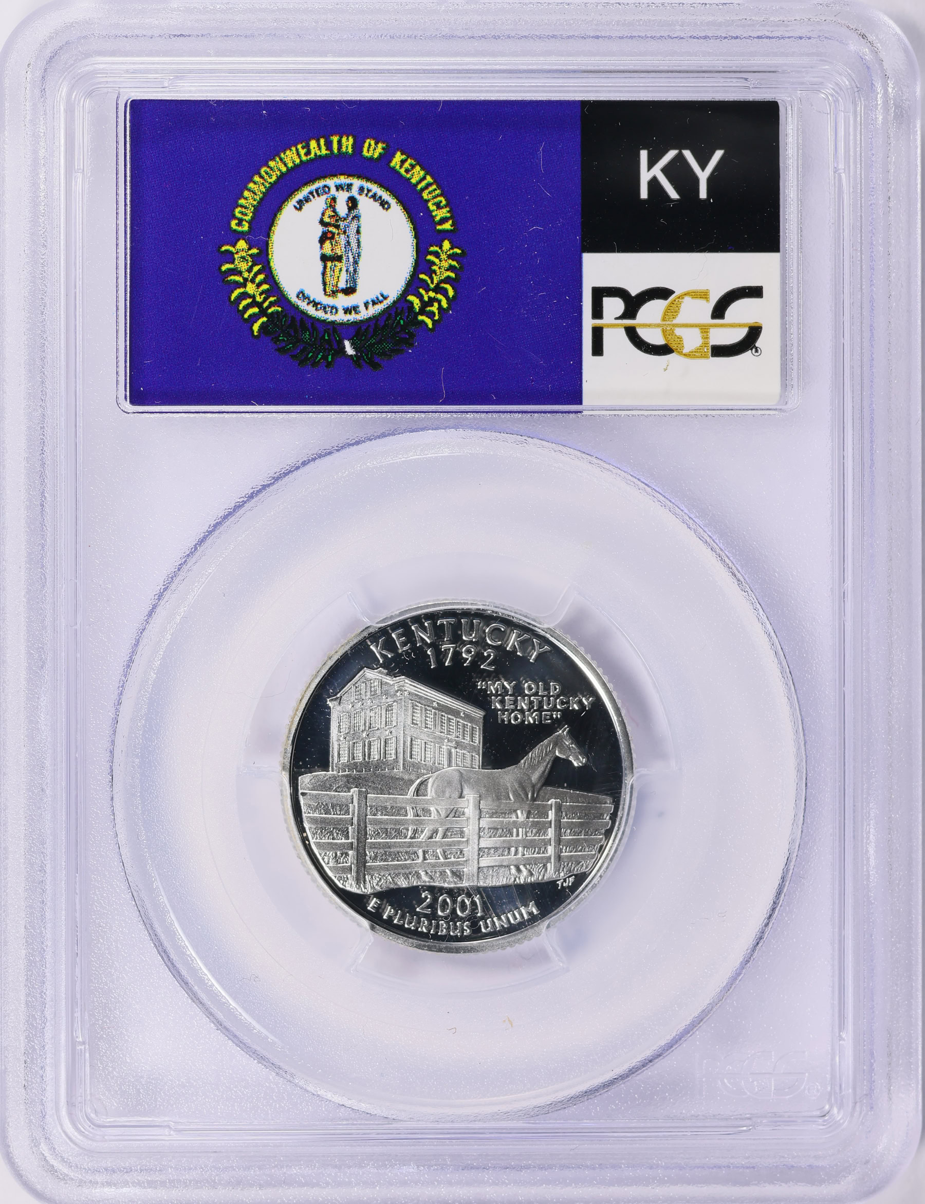 2001-S State Quarter Kentucky Silver PCGS Proof-70 DCAM (Item 1838013 ...
