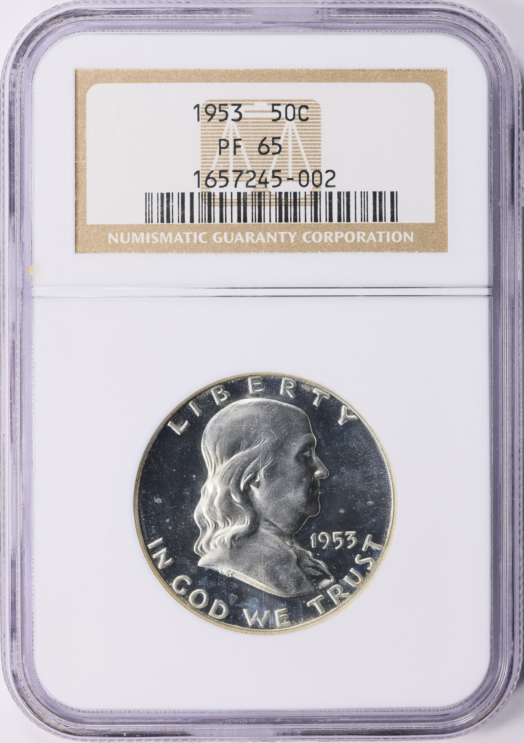 1953 Franklin Half Dollar NGC Proof-65 (Item 1838174 ...