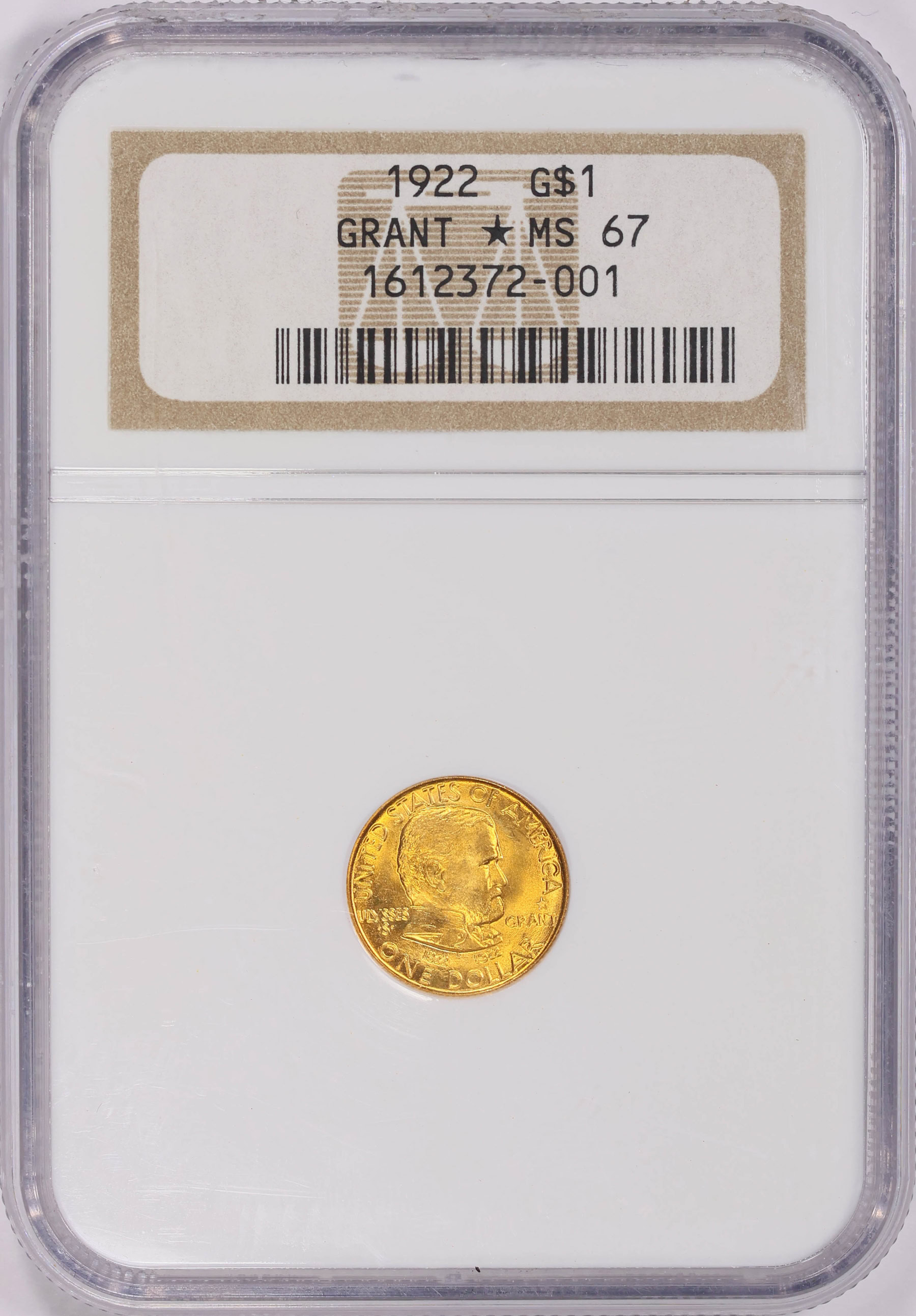 1922 Grant Gold Dollar Star NGC MS-67 (Item 1838609) | GreatCollections ...
