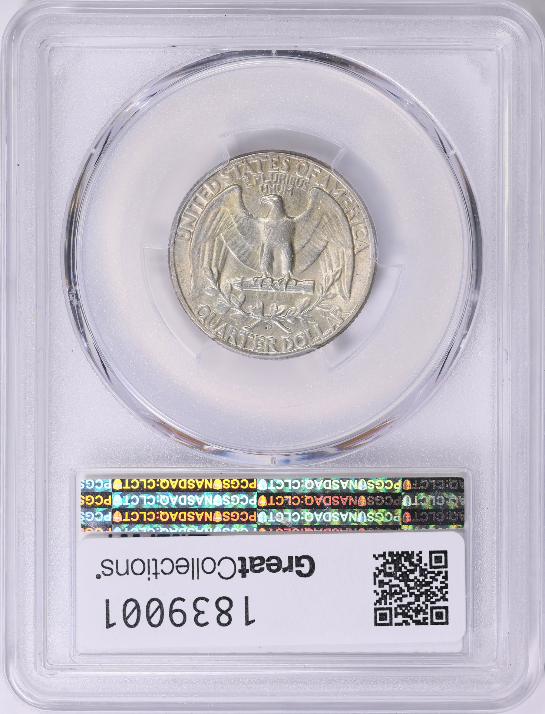 1949-D/D Washington Quarter Repunched Mintmark FS-501 PCGS AU-58 (Item 1839001 ...