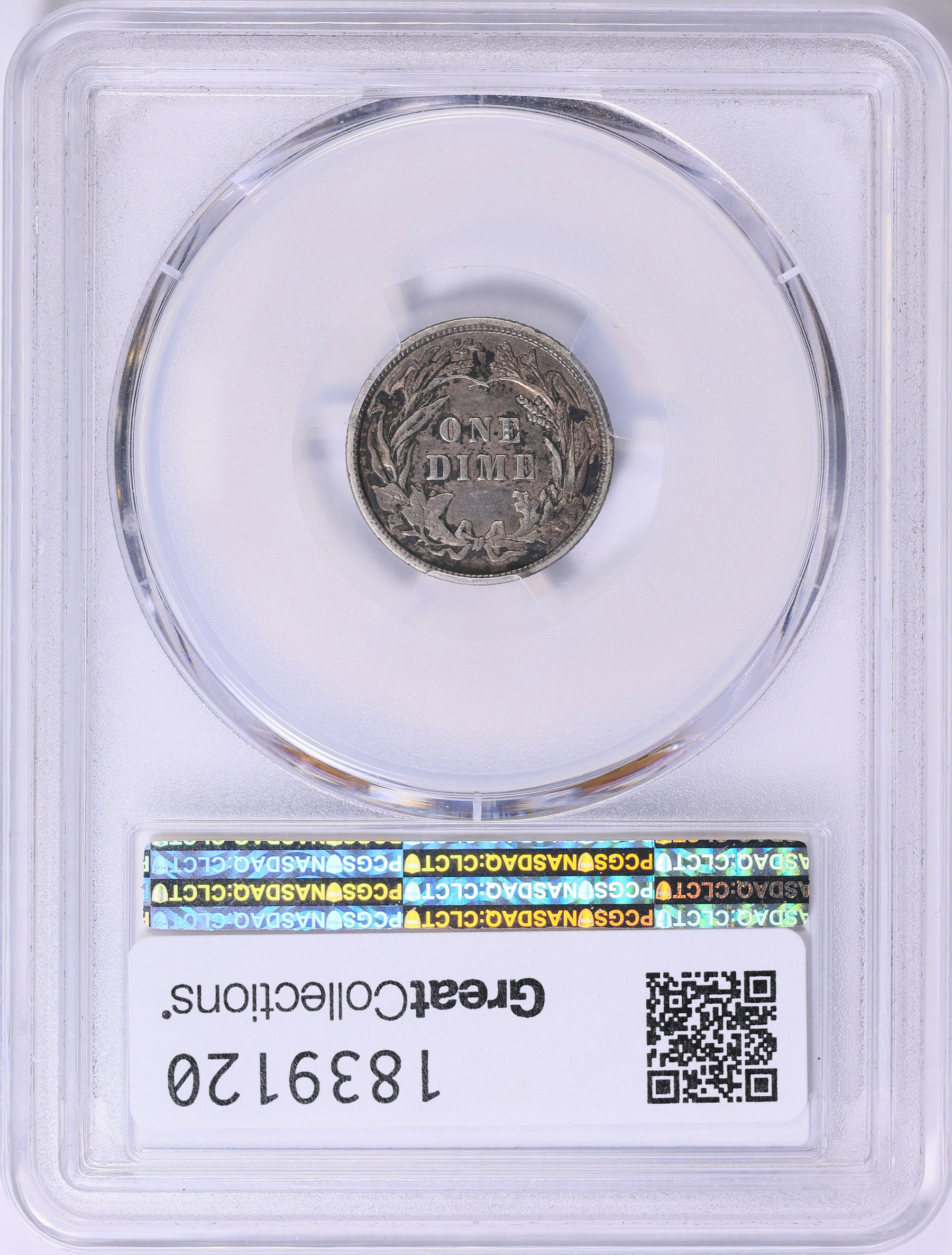 1900 Barber Dime PCGS XF-40 (Toned) (Item 1839120) | GreatCollections Coin Auctions