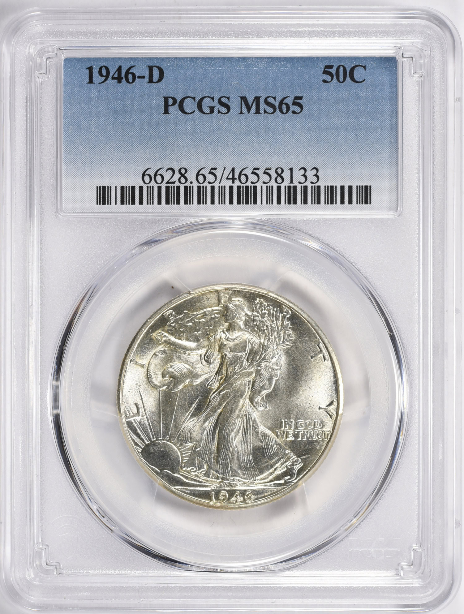 1946-D Walking Liberty Half Dollar PCGS MS-65 (Item 1839207) | GreatCollections Coin Auctions