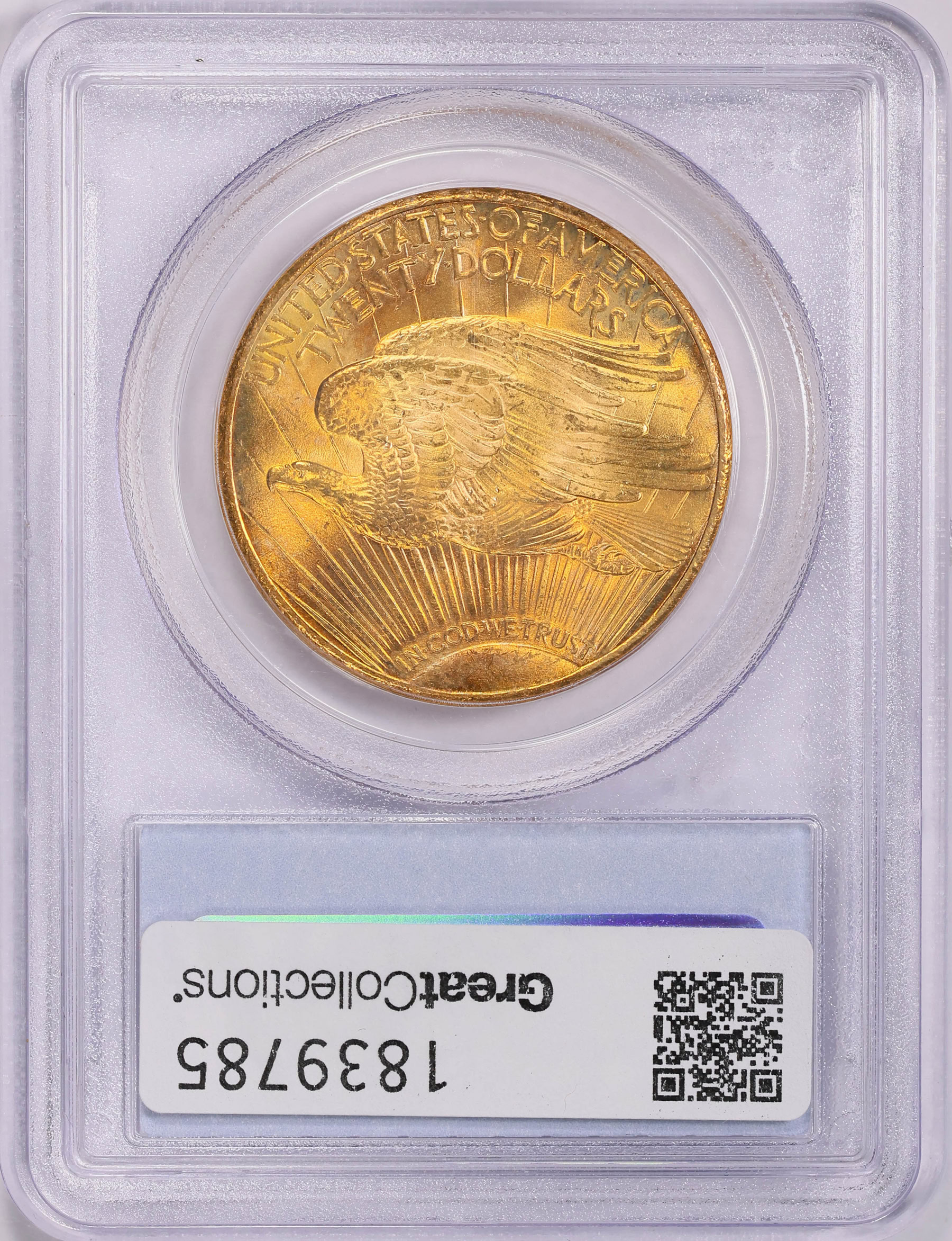 1926 Saint-Gaudens Gold Double Eagle PCGS MS-65 (Item 1839785) | GreatCollections Coin Auctions