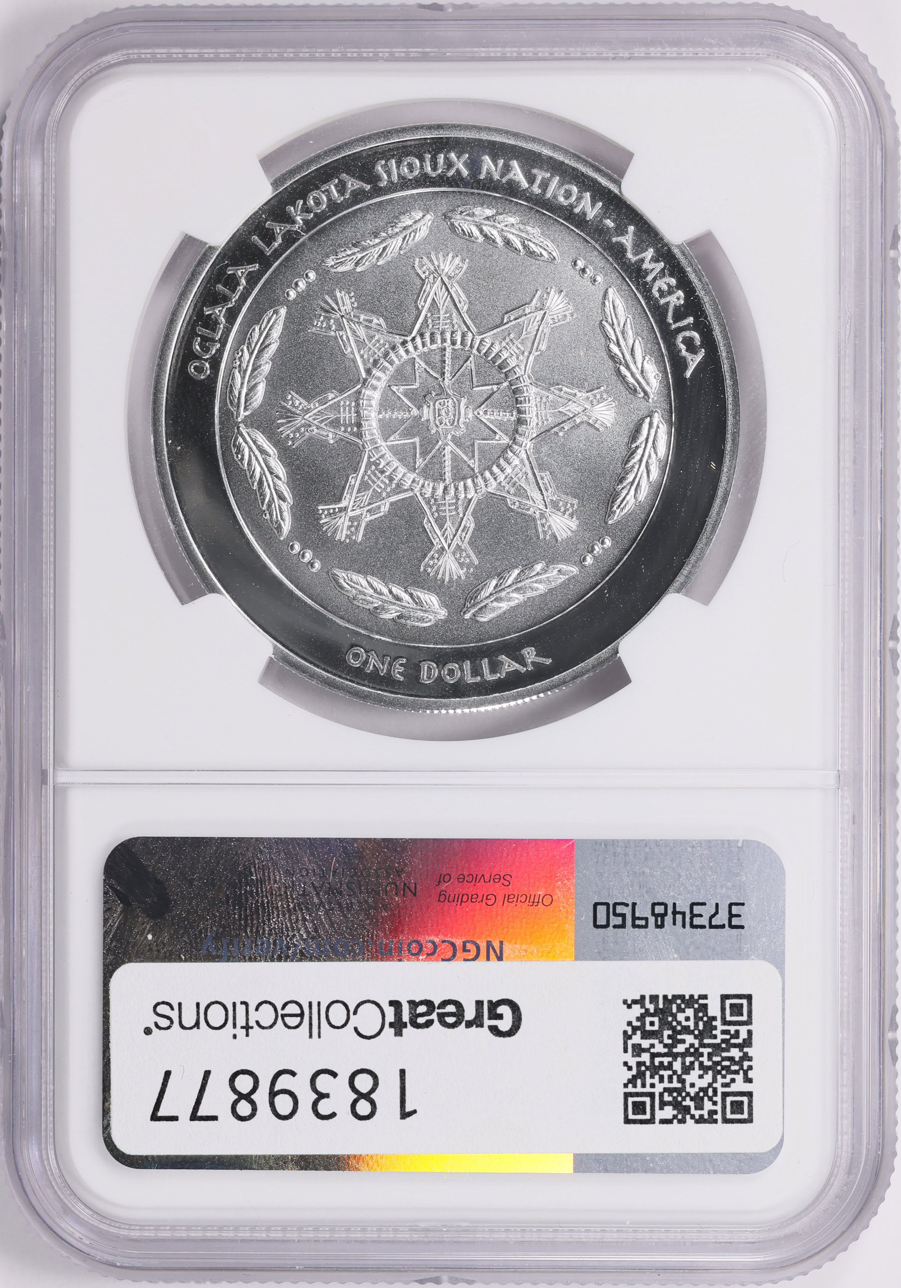 2024 Oglala Lakota Sioux Nation Silver Dollar Story Teller NGC Proof-70 ...